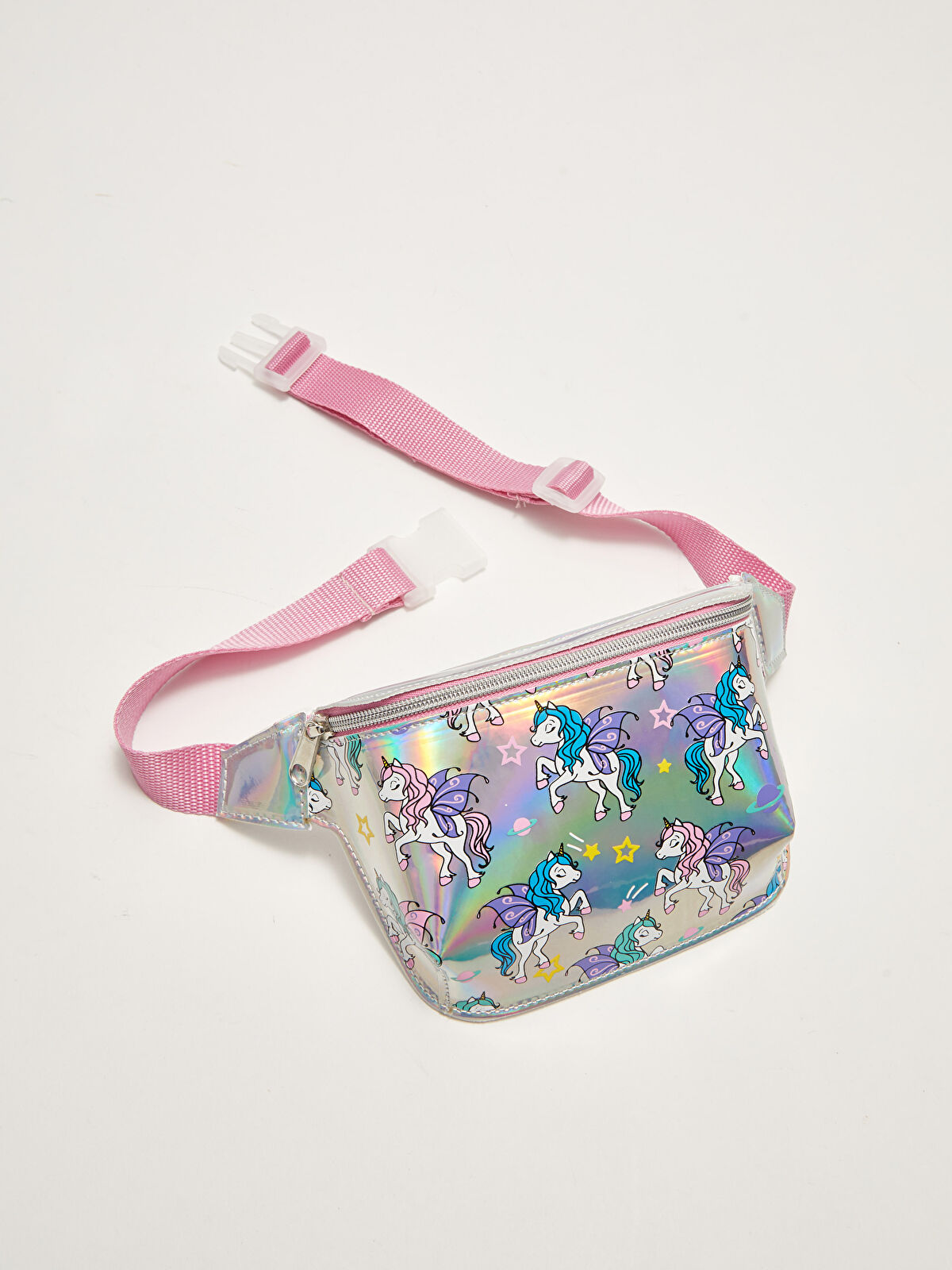 Hologram Baskılı Kız Çocuk Bel Çantası