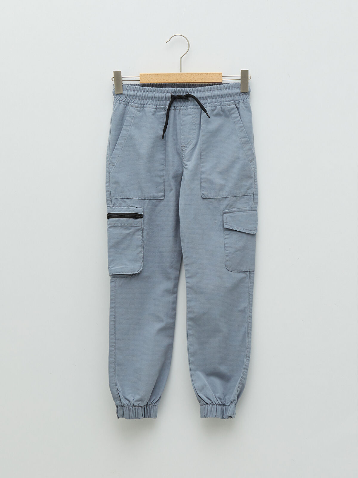 Beli Lastikli Basic Pamuklu Erkek Çocuk Kargo Pantolon