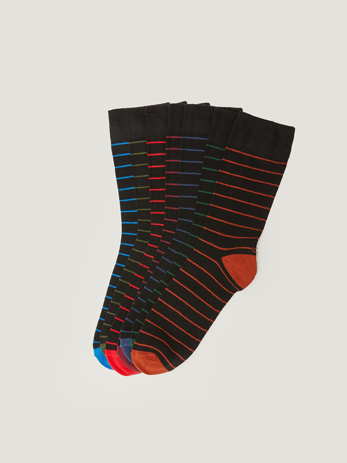 Çizgili Erkek Soket Çorap 7'li