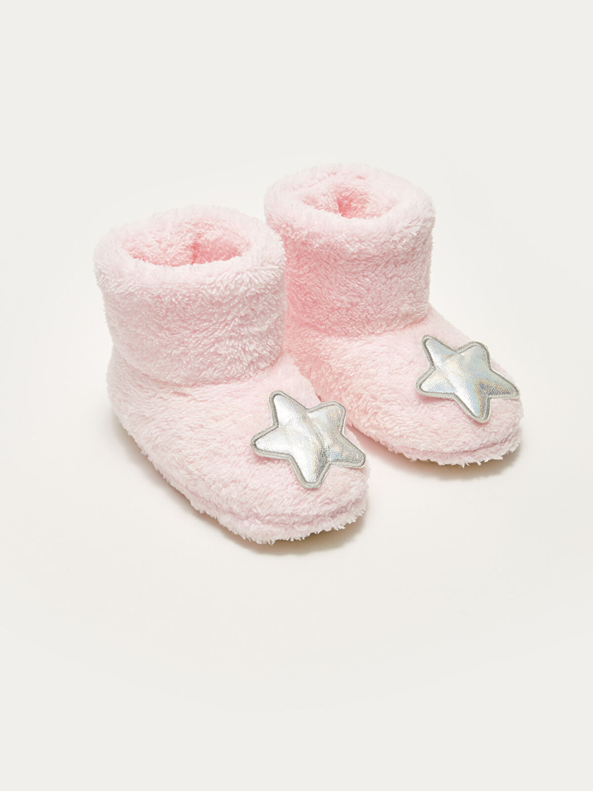 Yıldız Aplikeli Pelüş Kız Bebek Ev Botu