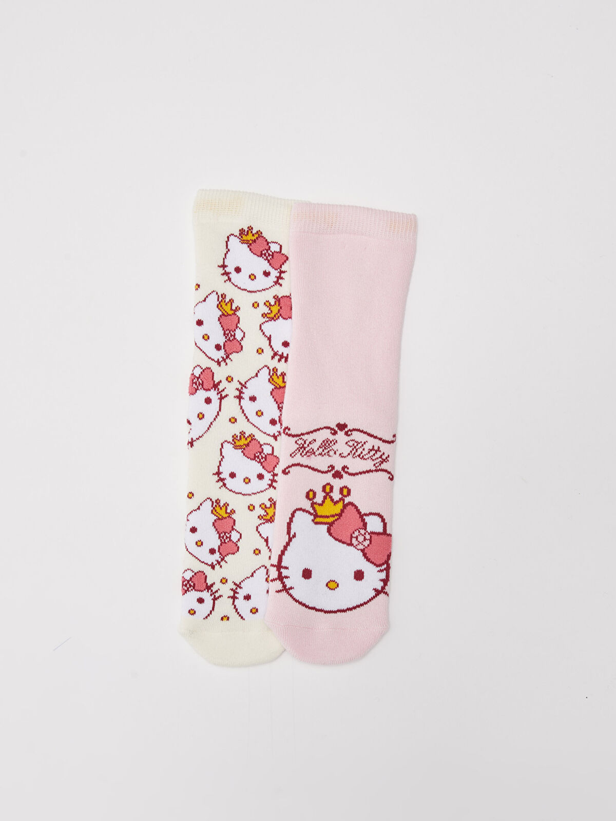 Hello Kitty Desenli Kız Çocuk Soket Çorap 2'li