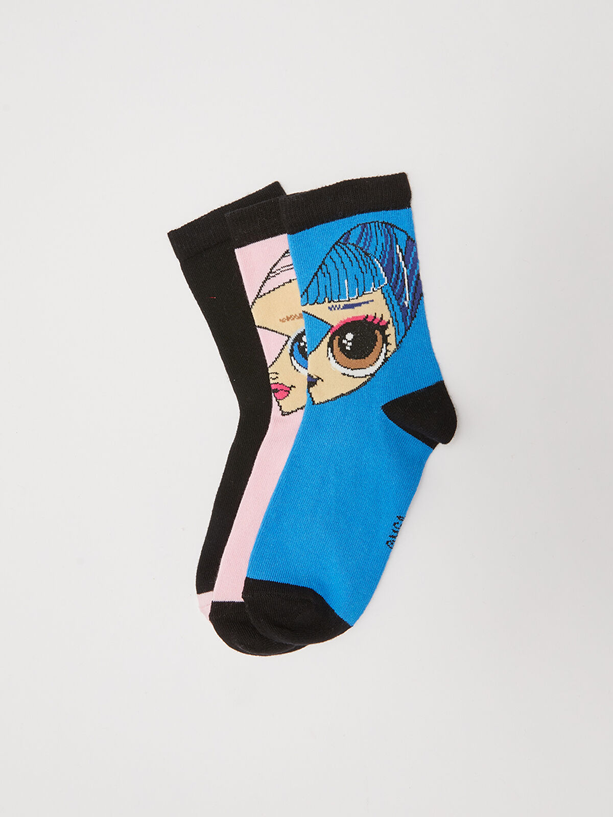 LOL Surprise OMG Lisanslı Kız Çocuk Soket Çorap 3'lü