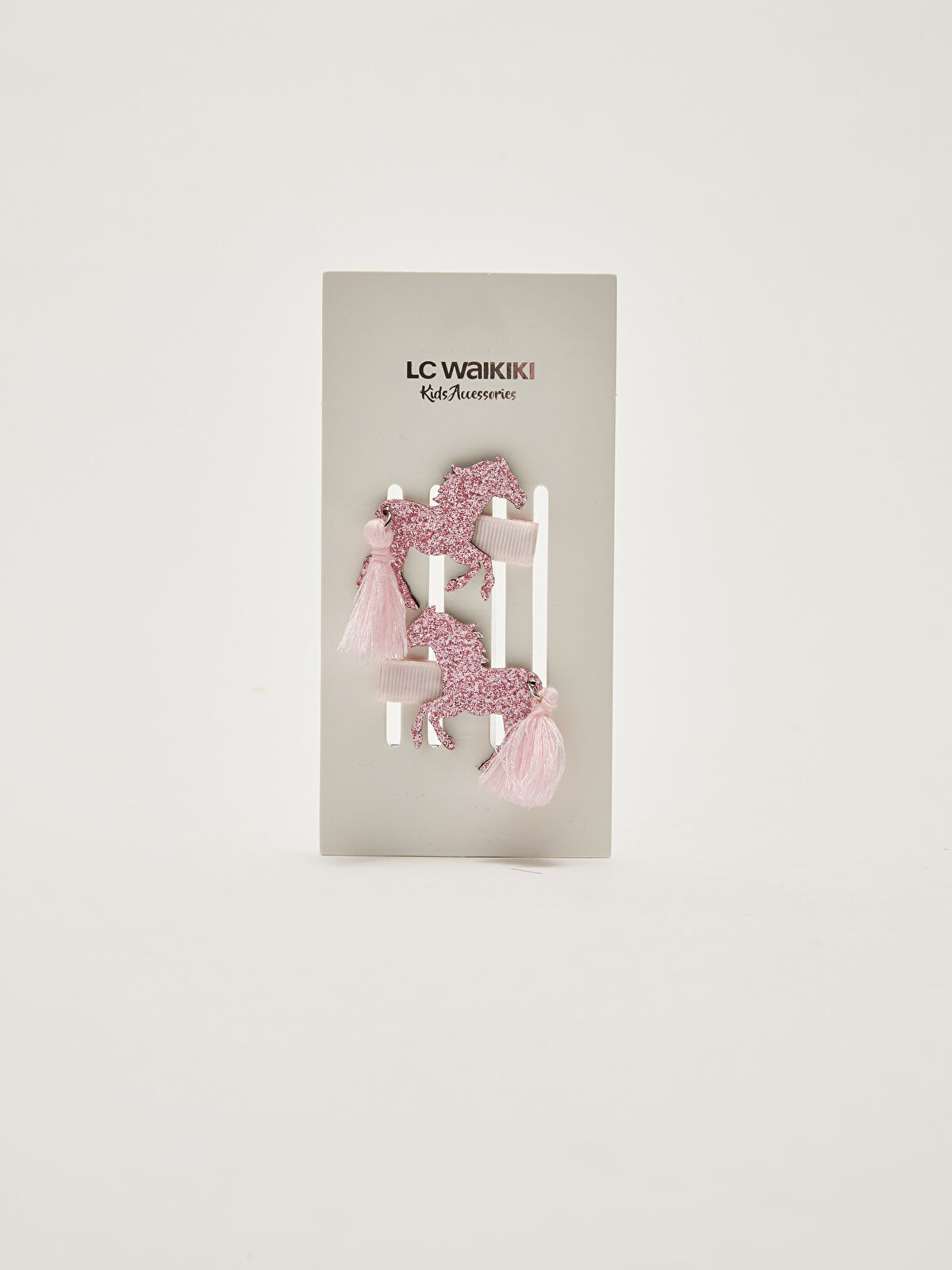 Kız Çocuk Işıltılı At Figürlü Saç Tokası 2'li