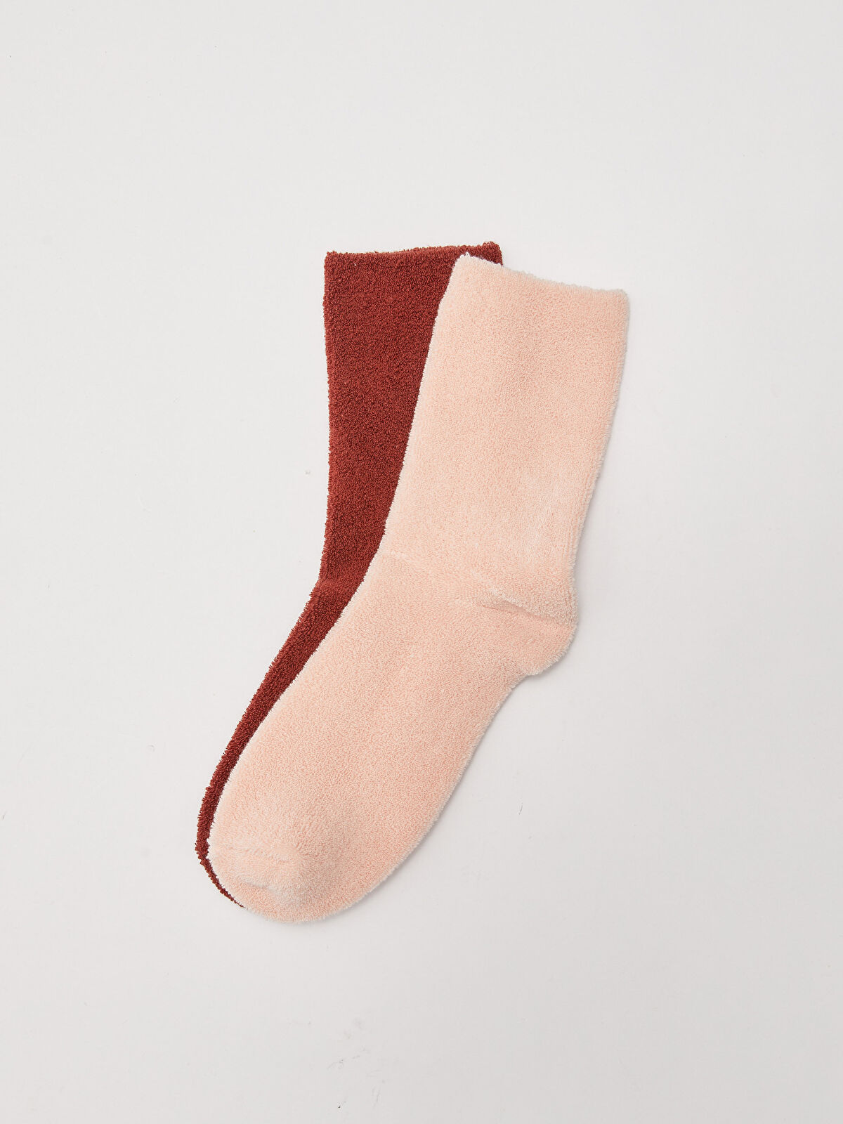 LCW DREAM Düz Pelüş Kadın Soket Çorap 2'li Paket