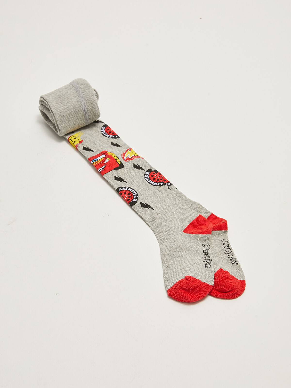 Arabalar Desenli Erkek Çocuk Külotlu Çorap