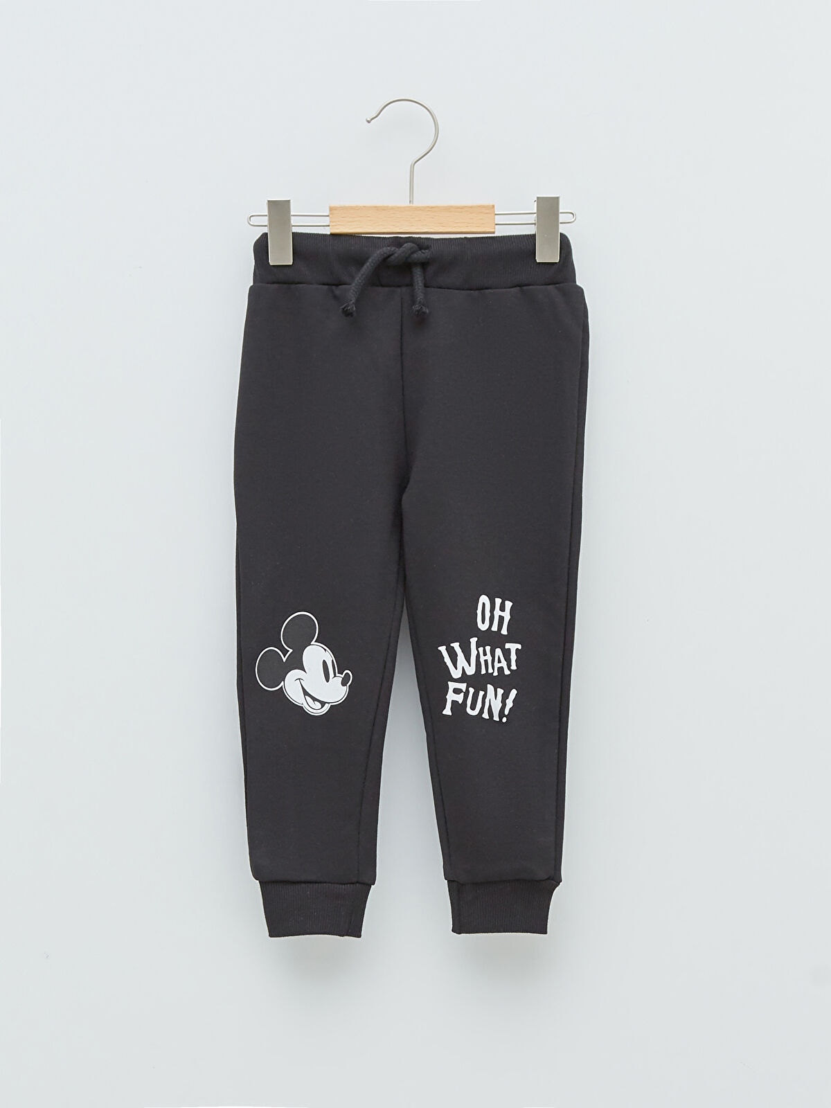 Beli Lastikli Mickey Mouse Baskılı Erkek Bebek Jogger Eşofman Alt Beli Lastikli Mickey Mouse Baskılı Erkek Bebek Jogger Eşofman Alt