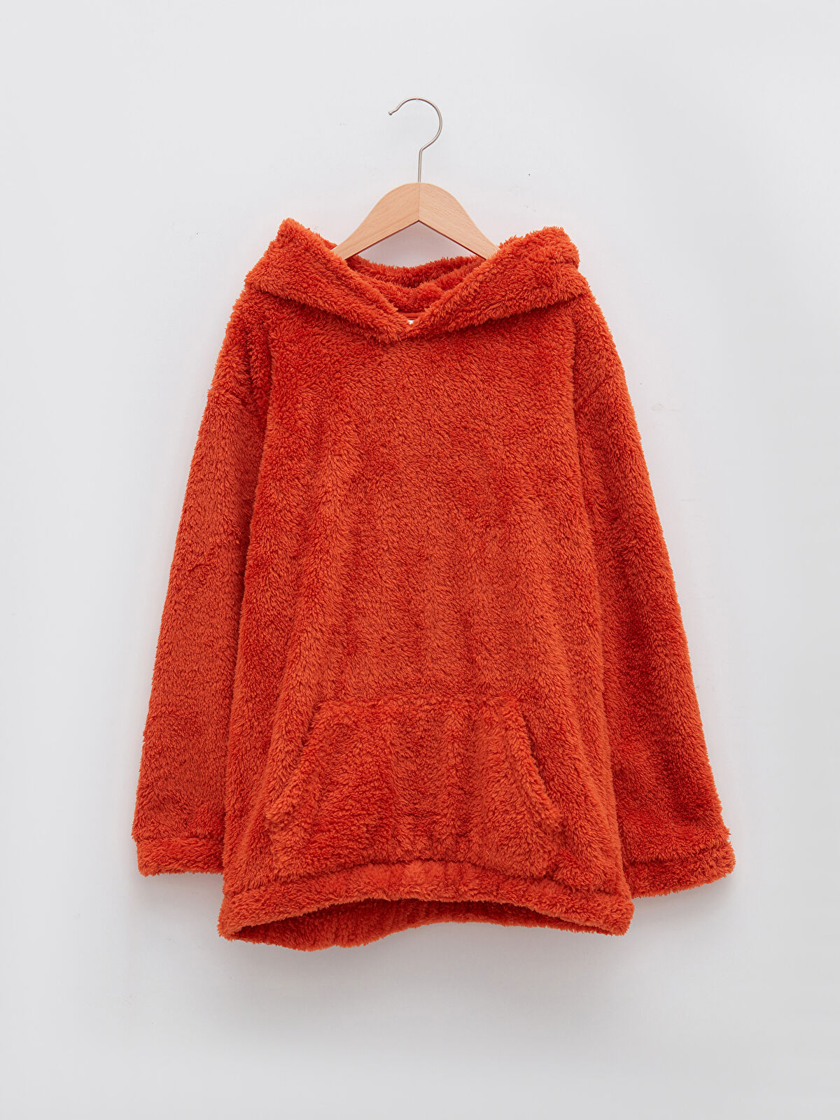 Kapüşonlu Basic Uzun Kollu Polar Erkek Çocuk Sweatshirt Kapüşonlu Basic Uzun Kollu Polar Erkek Çocuk Sweatshirt