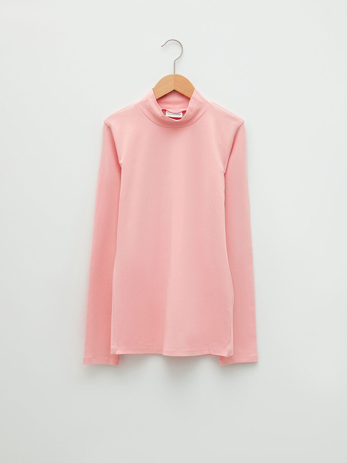 Yarım Balıkçı Yaka Basic Uzun Kollu Kız Çocuk Tişört