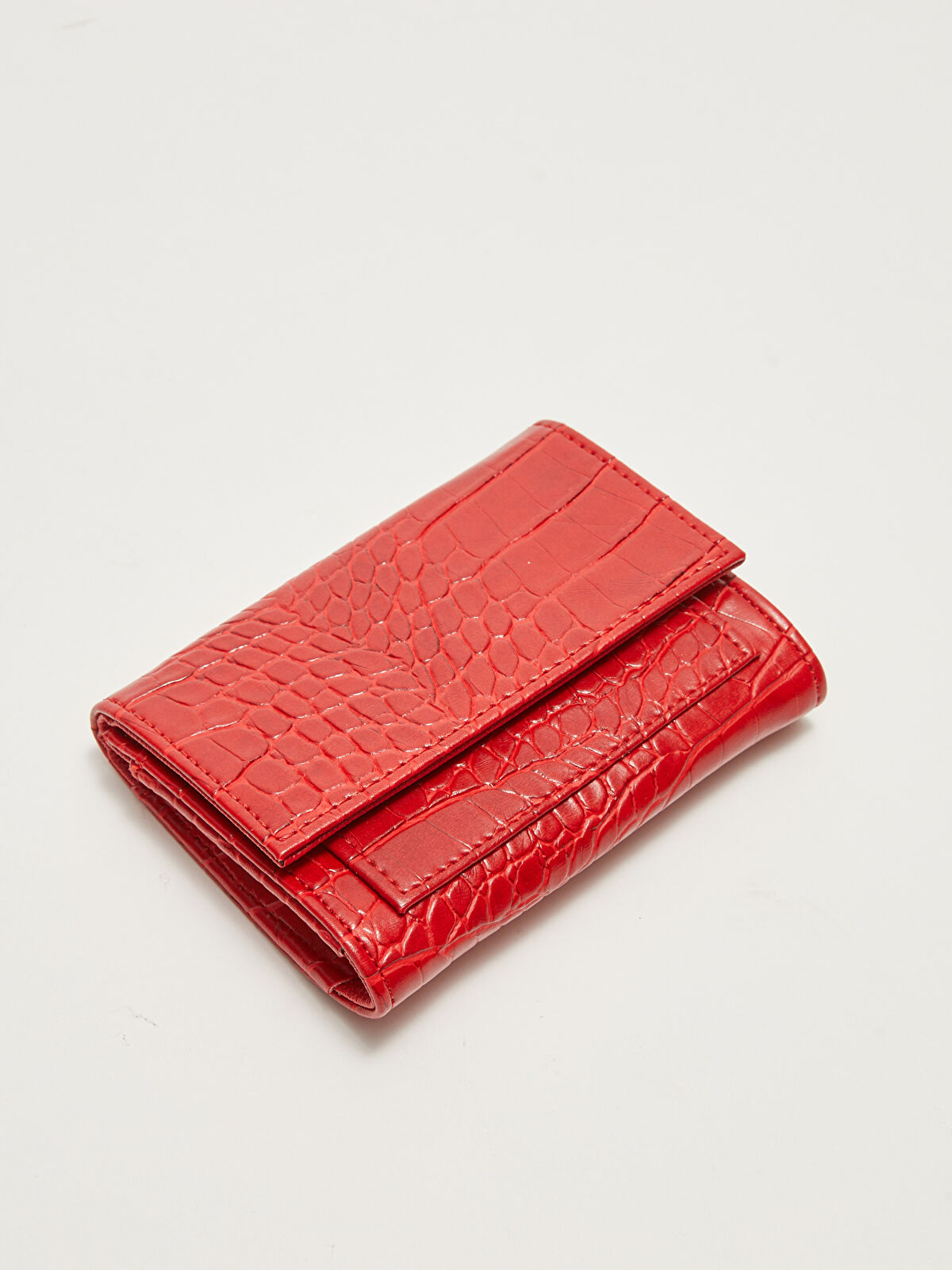 Kendinden Desenli Deri Görünümlü Kadın Cüzdan