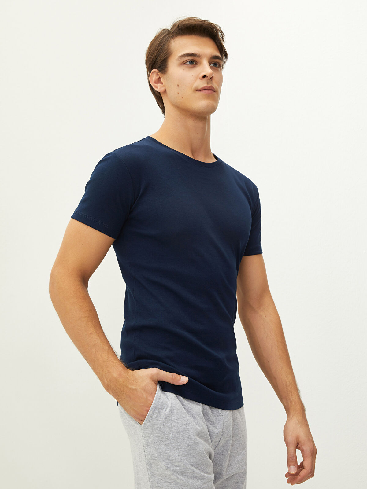 LCW DREAM Bisiklet Yaka Kısa Kollu Pamuklu Erkek Fanila