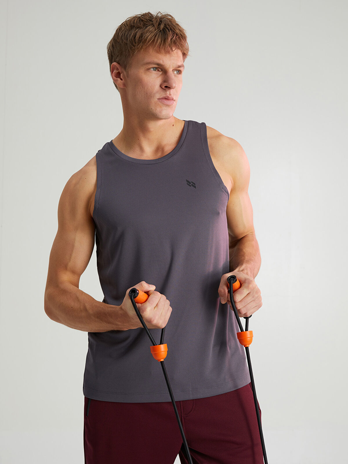 LCW SPORTS Bisiklet Yaka Kolsuz Erkek Spor Atlet
