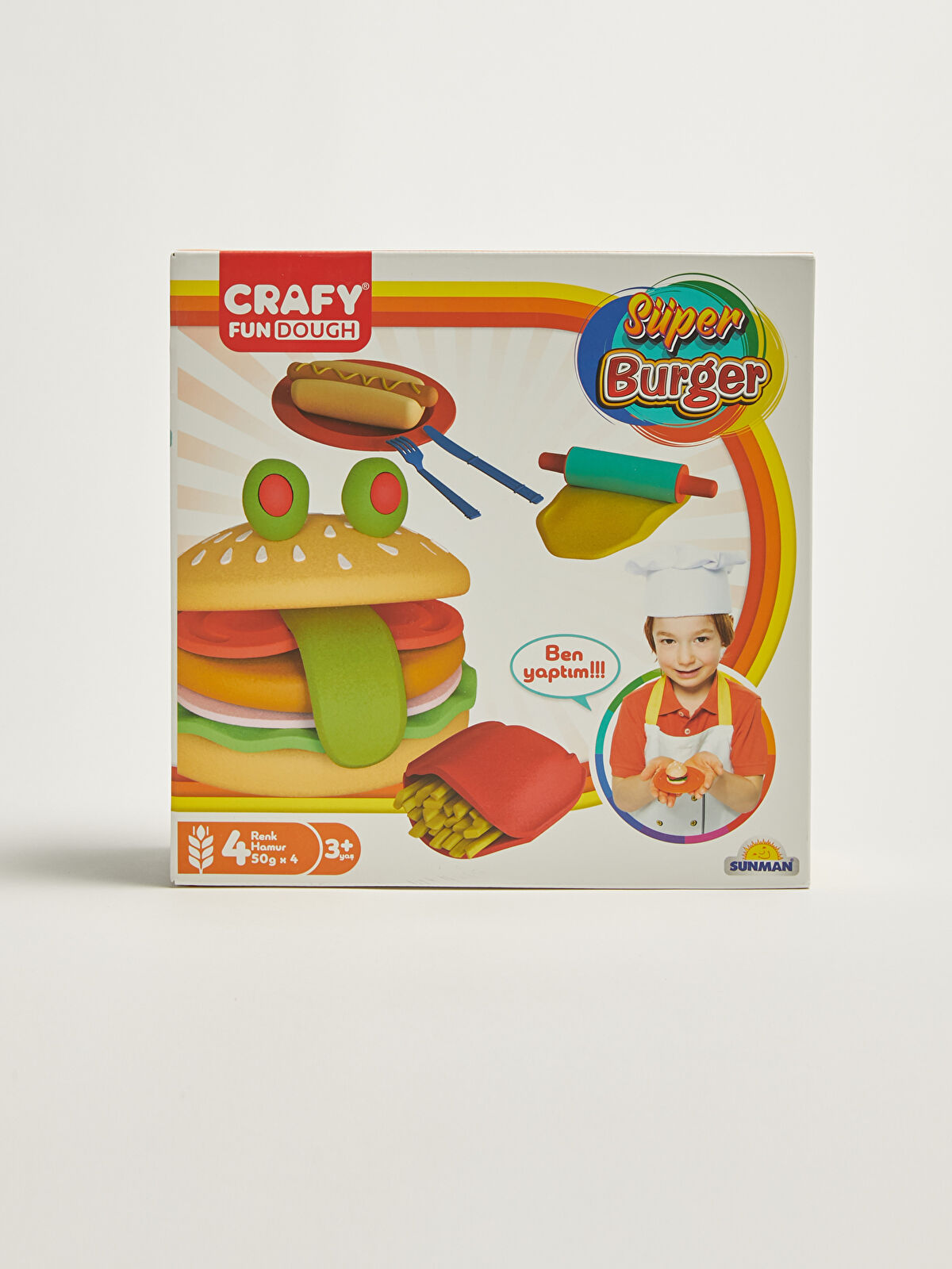 Crafy Fun Dough Süper Burger Oyun Hamuru Crafy Fun Dough Süper Burger Oyun Hamuru