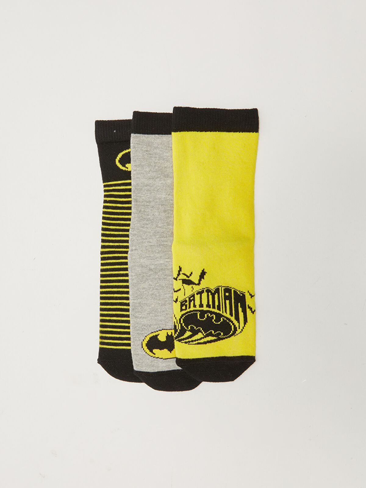 Batman Desenli Erkek Çocuk Soket Çorap 3'lü