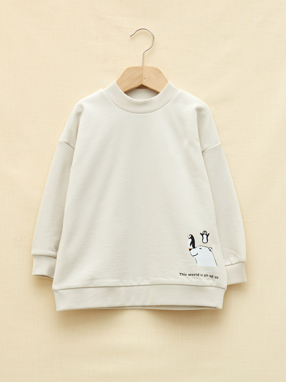 LCW GREEN Bisiklet Yaka Uzun Kollu Baskılı Organik Pamuklu Erkek Bebek Sweatshirt LCW GREEN Bisiklet Yaka Uzun Kollu Baskılı Organik Pamuklu Erkek Bebek Sweatshirt