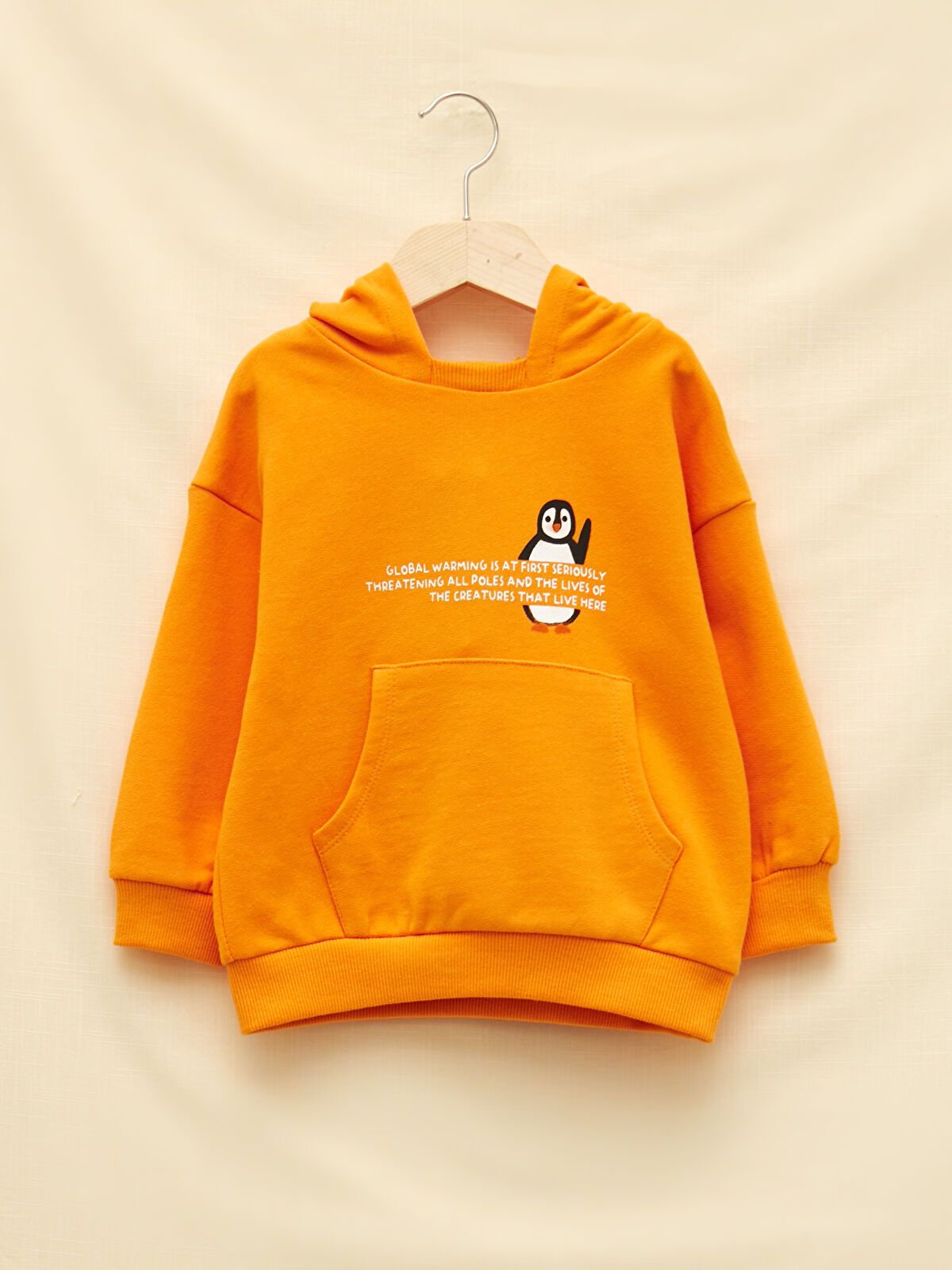 LCW GREEN Kapüşonlu Uzun Kollu Baskılı Organik Pamuklu Erkek Bebek Sweatshirt LCW GREEN Kapüşonlu Uzun Kollu Baskılı Organik Pamuklu Erkek Bebek Sweatshirt