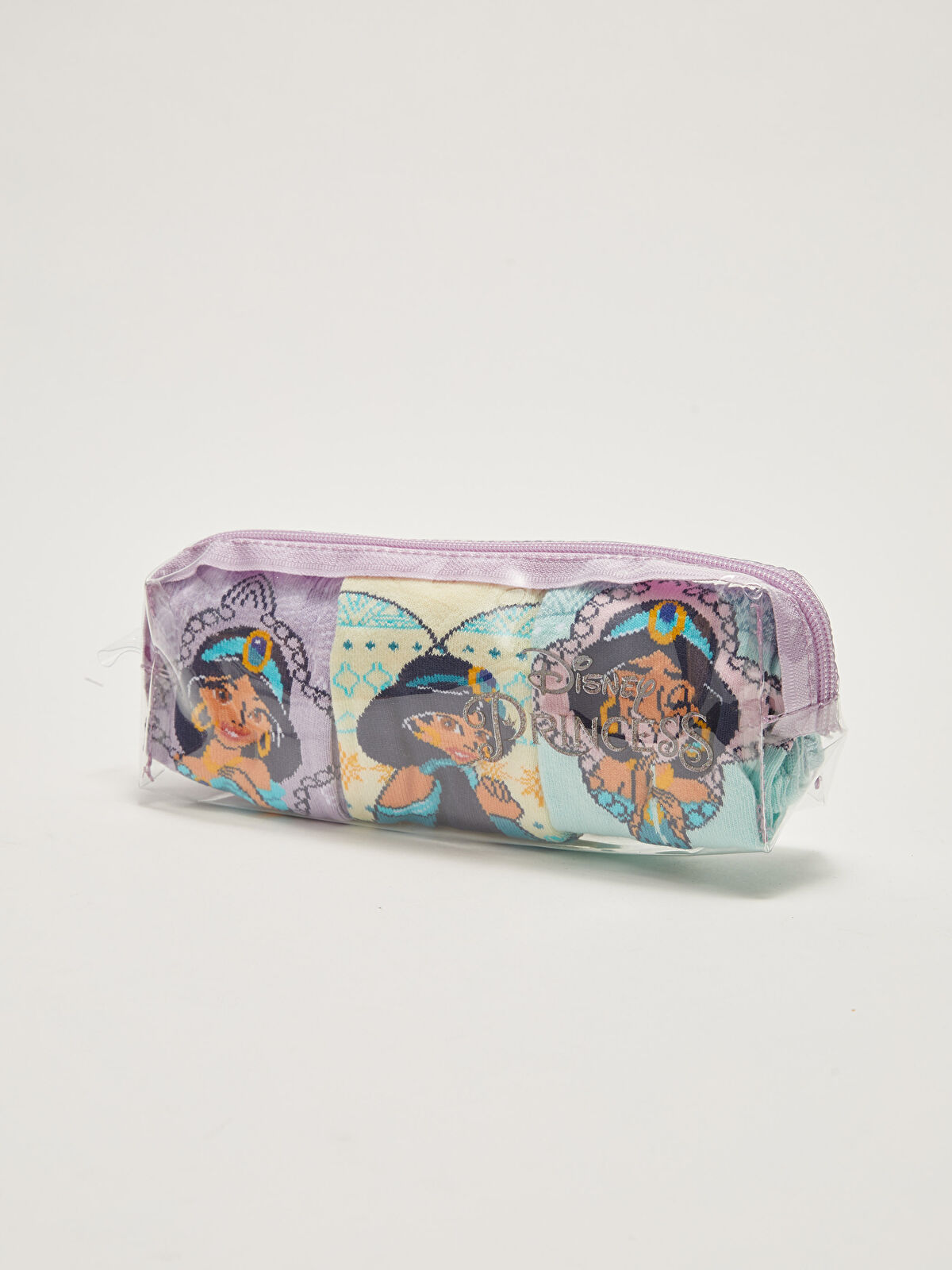 Disney Princess Desenli Kız Çocuk Soket Çorap 3'lü Disney Princess Desenli Kız Çocuk Soket Çorap 3'lü