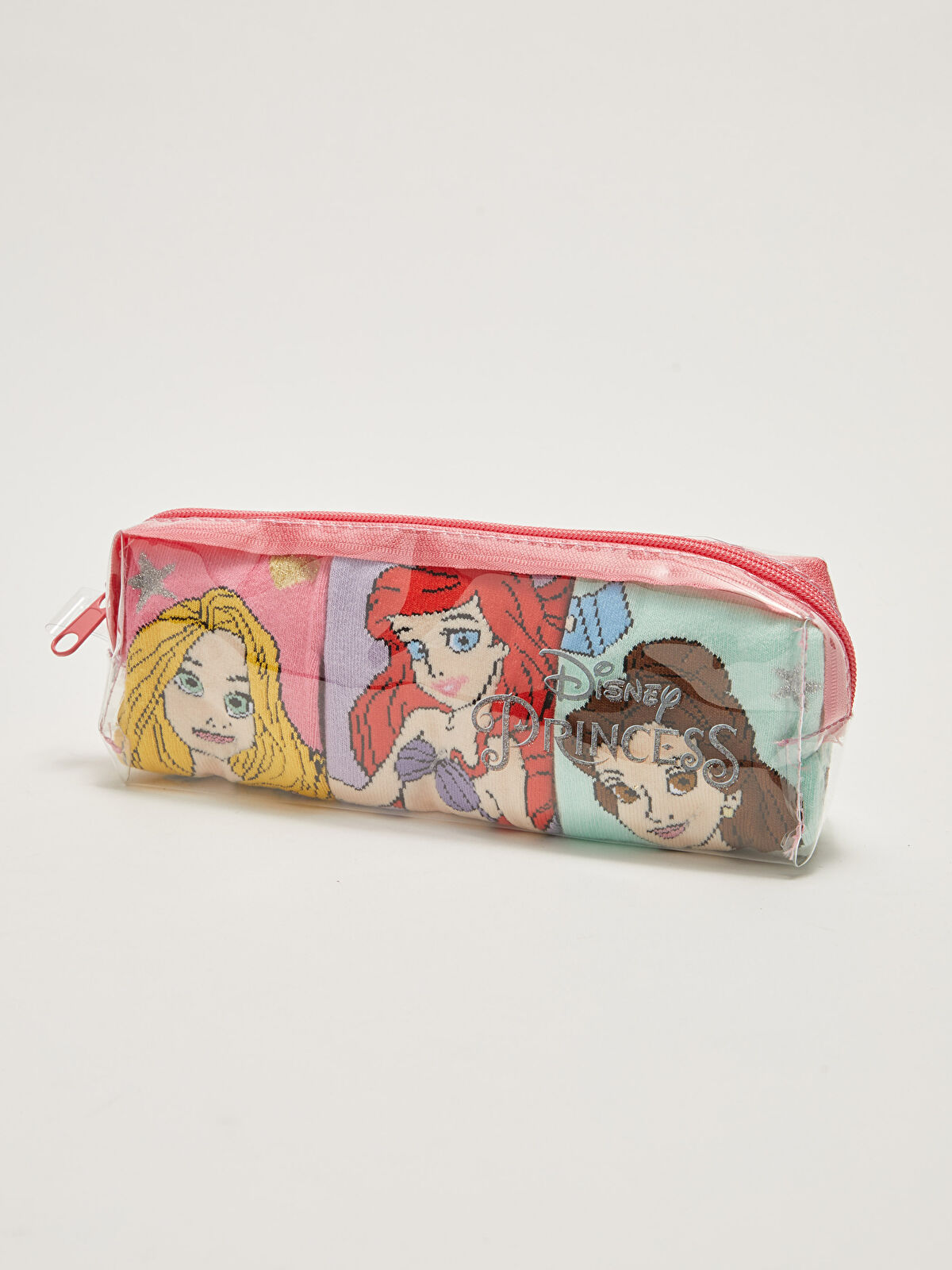 Disney Princess Desenli Kız Çocuk Soket Çorap 3'lü Disney Princess Desenli Kız Çocuk Soket Çorap 3'lü