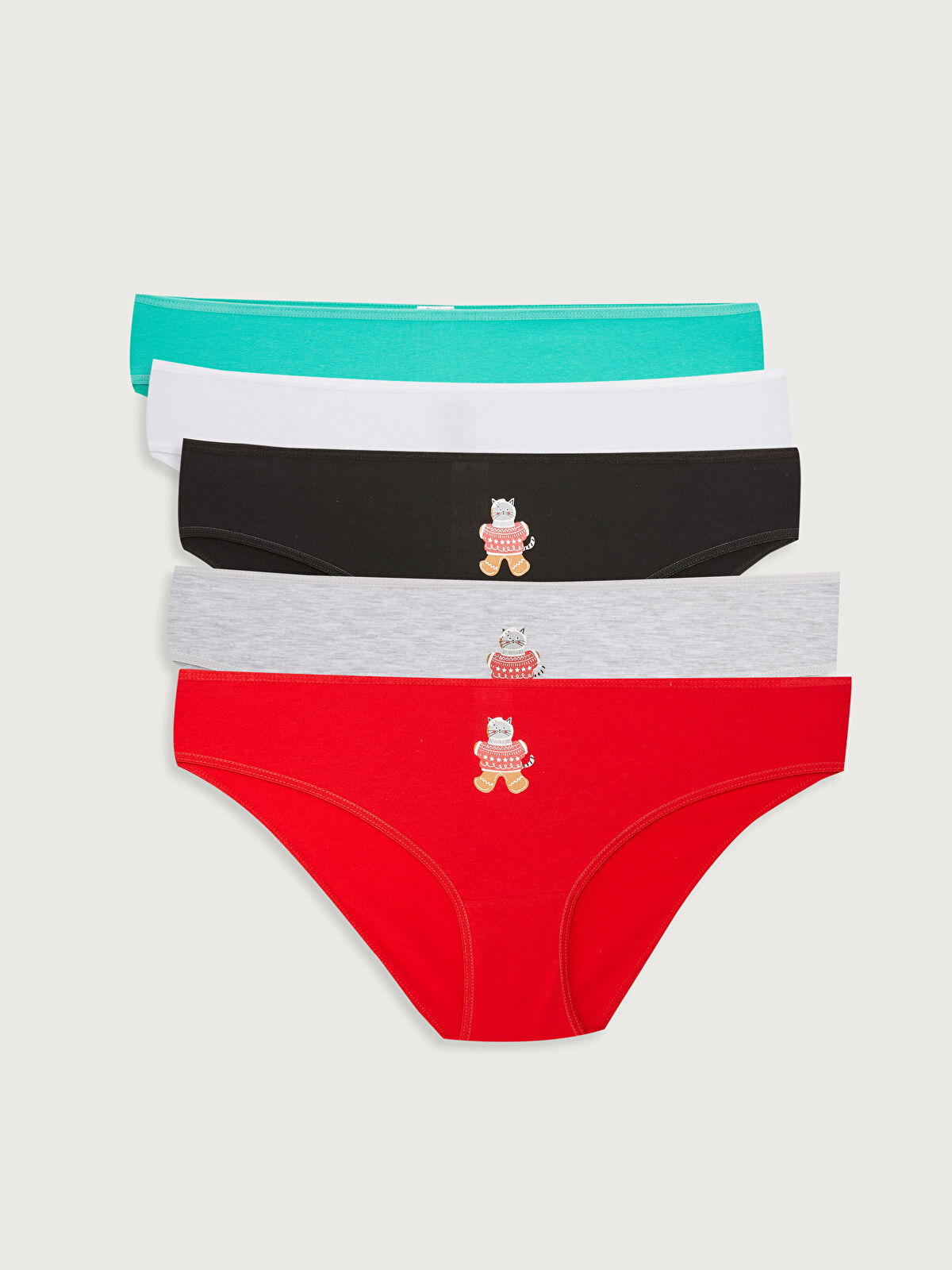 LCW DREAM Baskılı Kadın Bikini Külot 5'li Paket