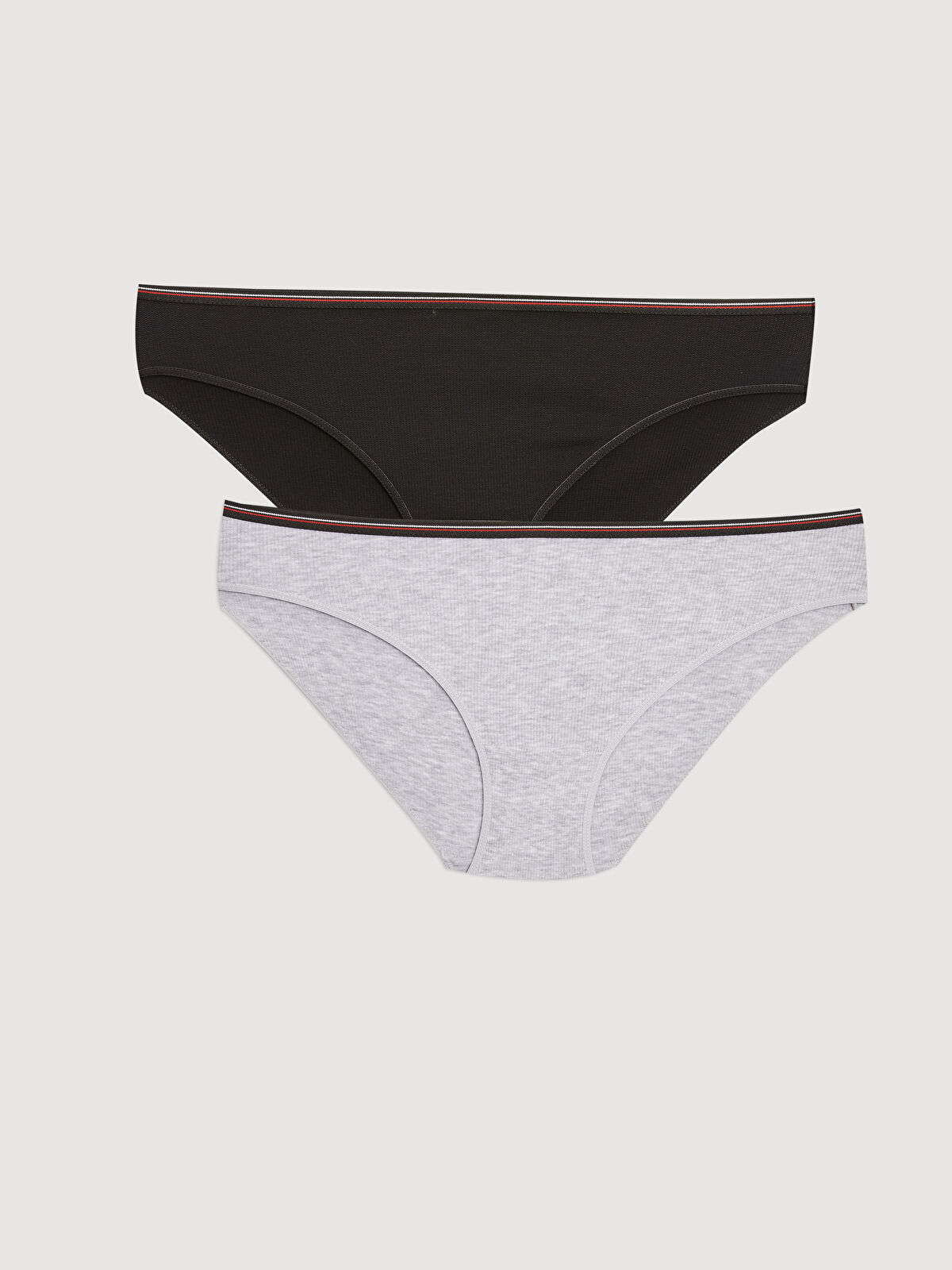 LCW DREAM Düz Şerit Detaylı Bikini Külot 2'li Paket