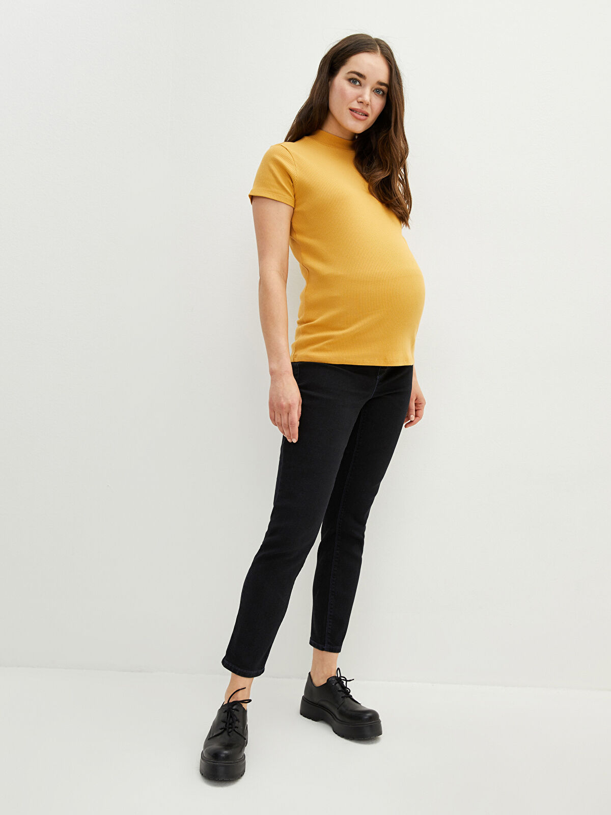 Karın Panelli Slim Fit Hamile Rodeo Jean Pantolon