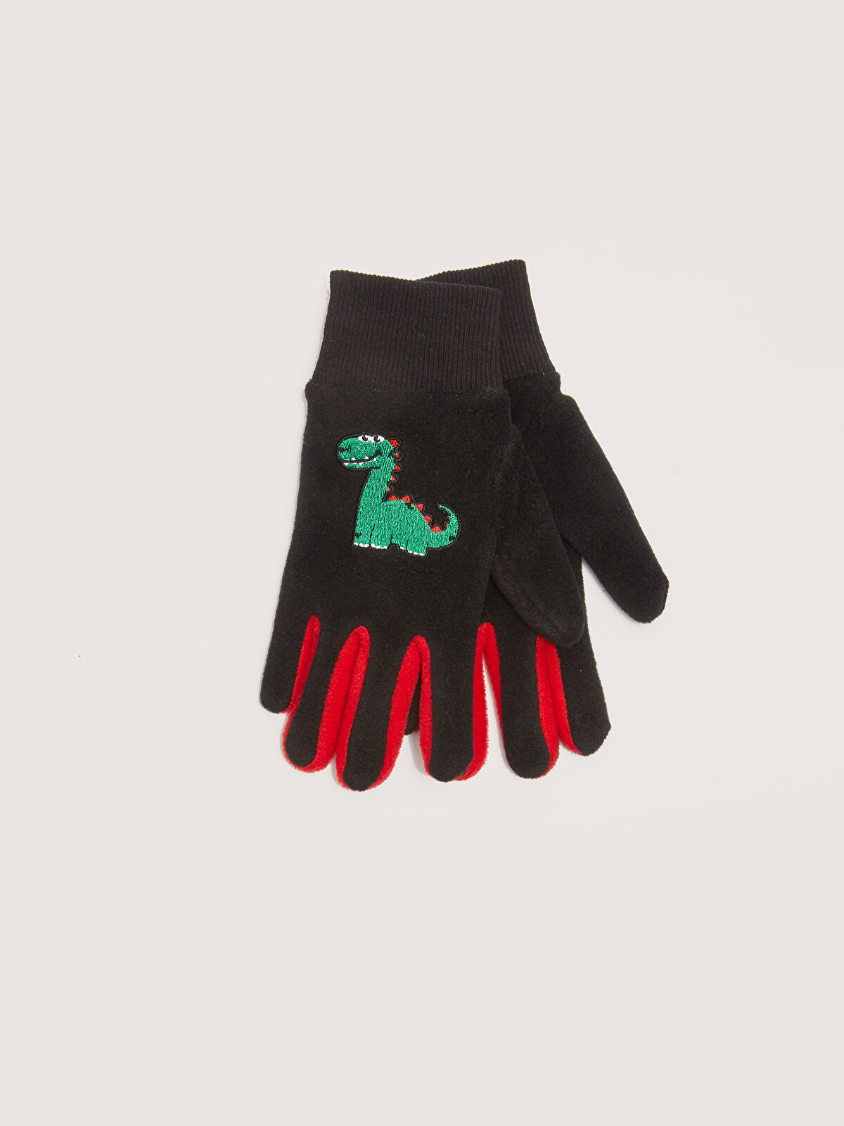 Erkek Çocuk Dinazor İşlemeli Polar Eldiven Erkek Çocuk Dinazor İşlemeli Polar Eldiven