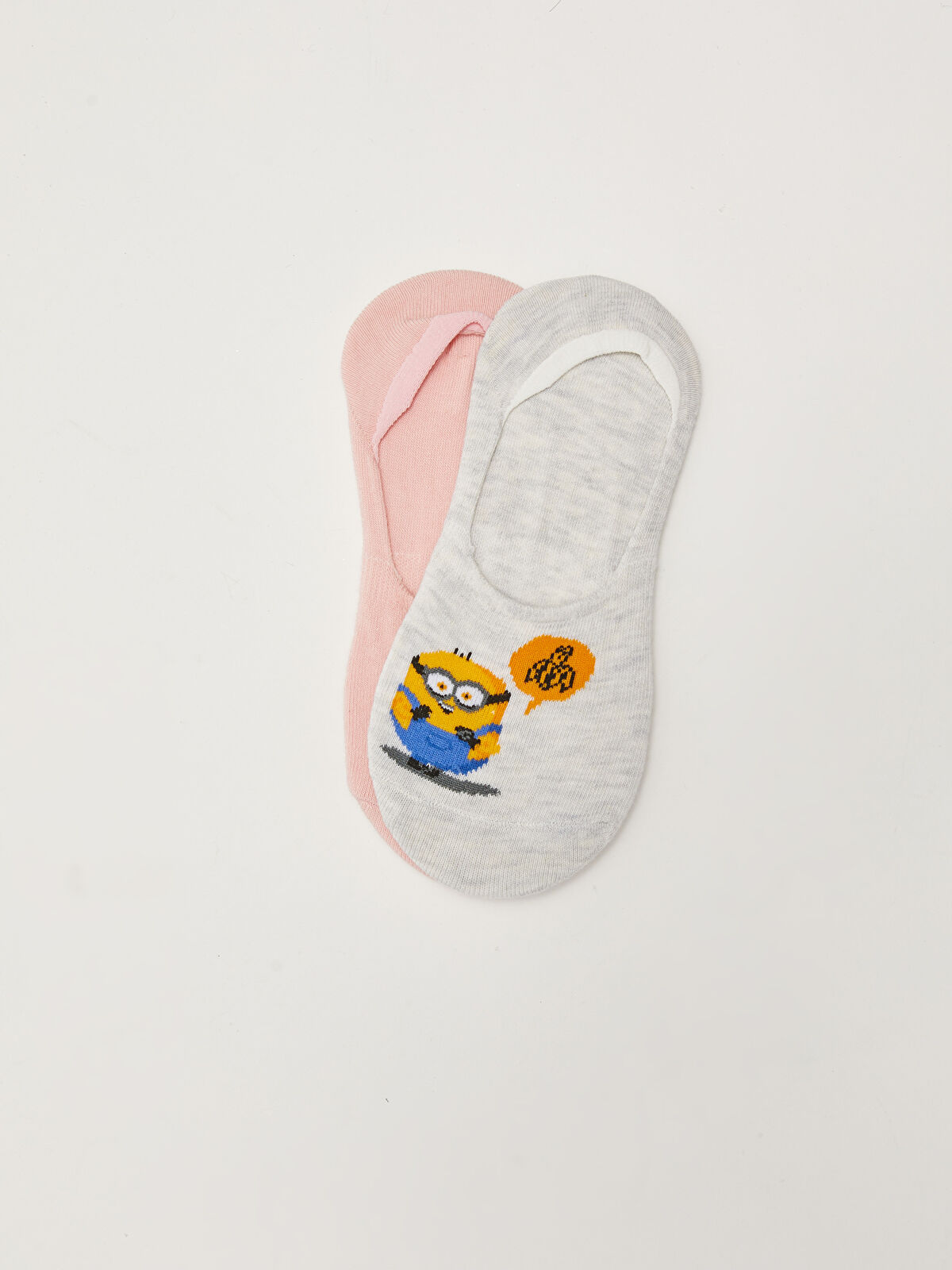 LCW DREAM Minions Baskılı Kadın Babet Çorap 2'li Paket