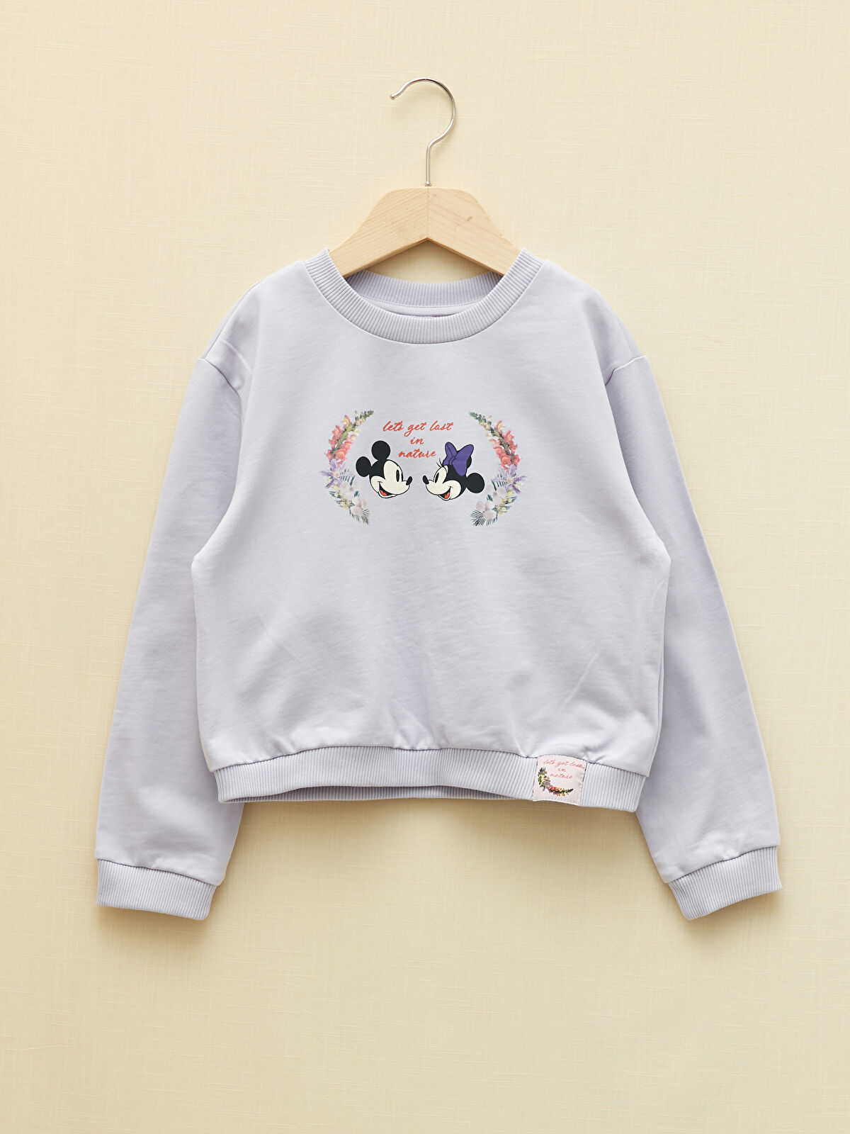 LCW GREEN Bisiklet Yaka Minnie ve Mickey Mouse Baskılı Uzun Kollu Organik Pamuklu Kız Çocuk Sweatshirt LCW GREEN Bisiklet Yaka Minnie ve Mickey Mouse Baskılı Uzun Kollu Organik Pamuklu Kız Çocuk Sweatshirt