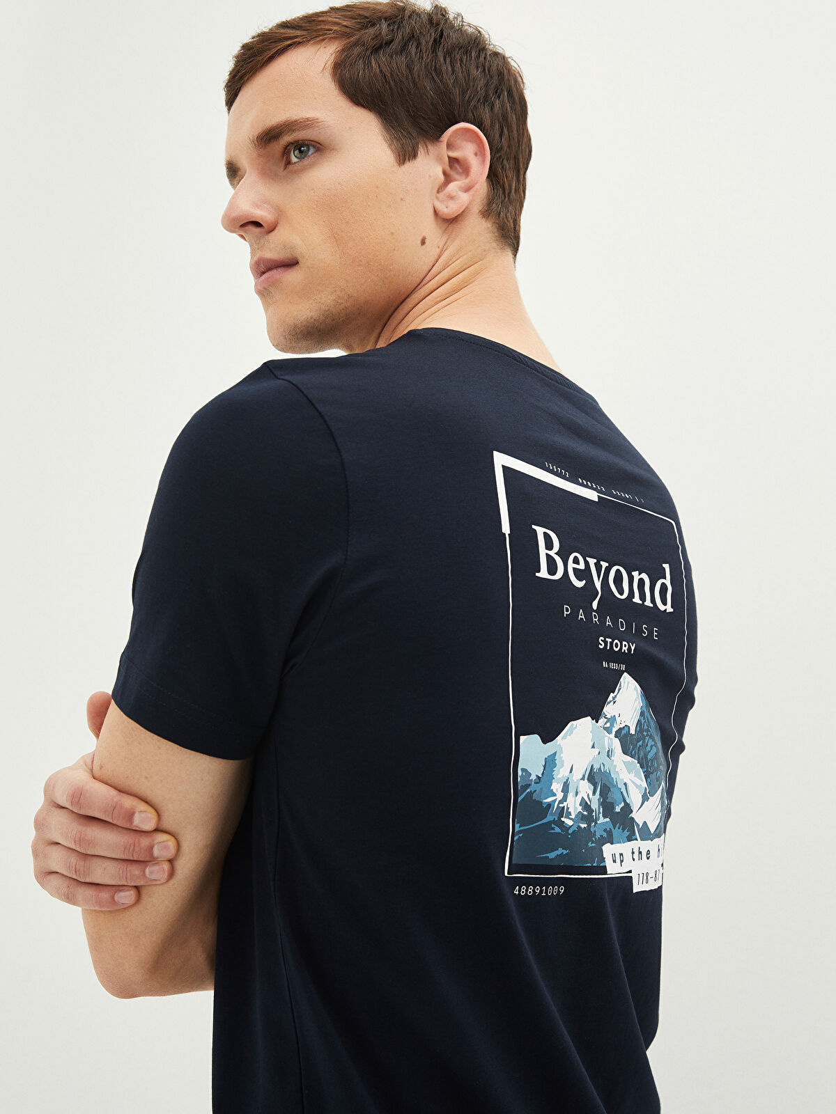 Outdoor Bisiklet Yaka Kısa Kollu Erkek Tişört