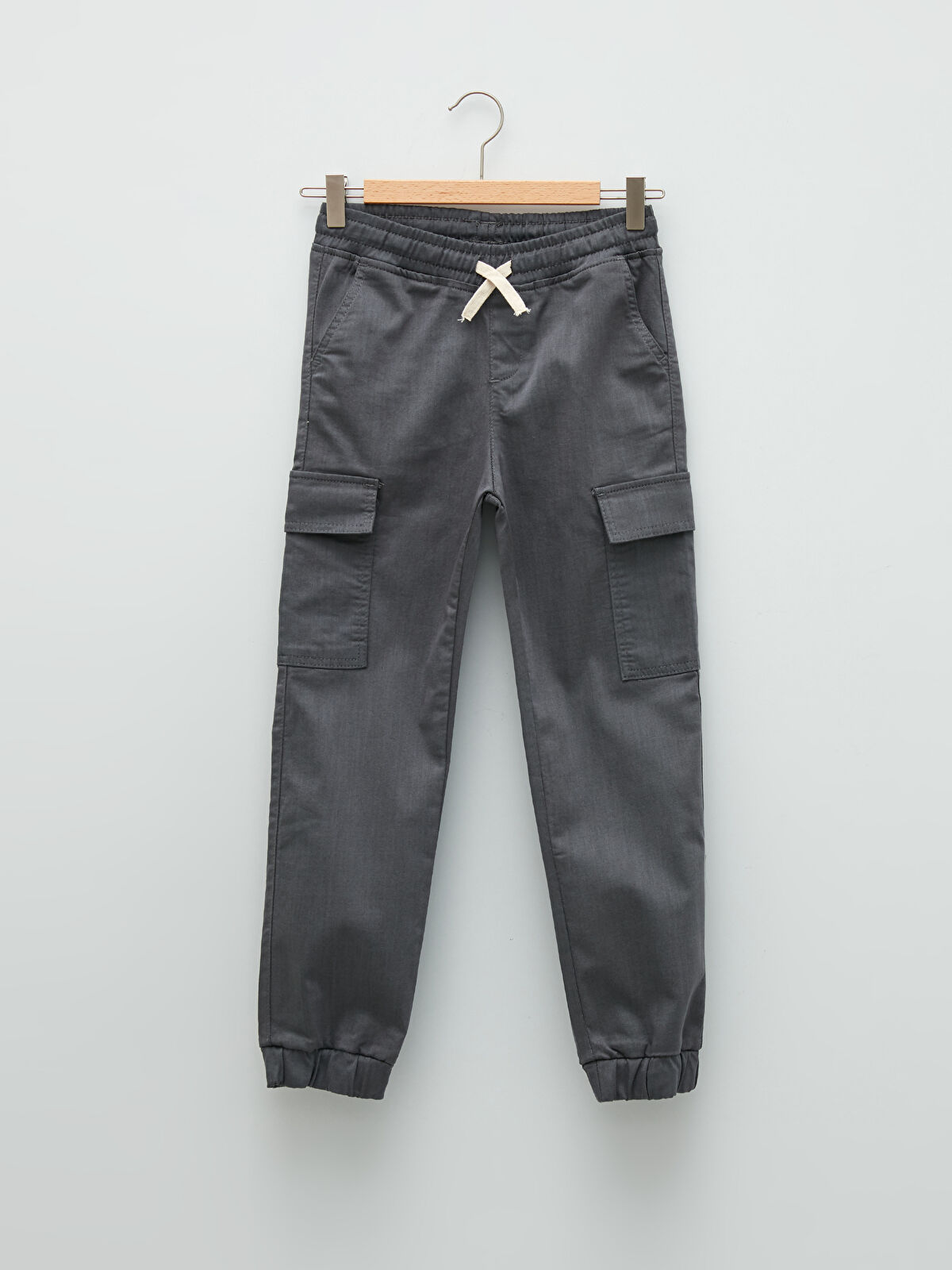 Beli Lastikli Gabardin Erkek Çocuk Kargo Pantolon