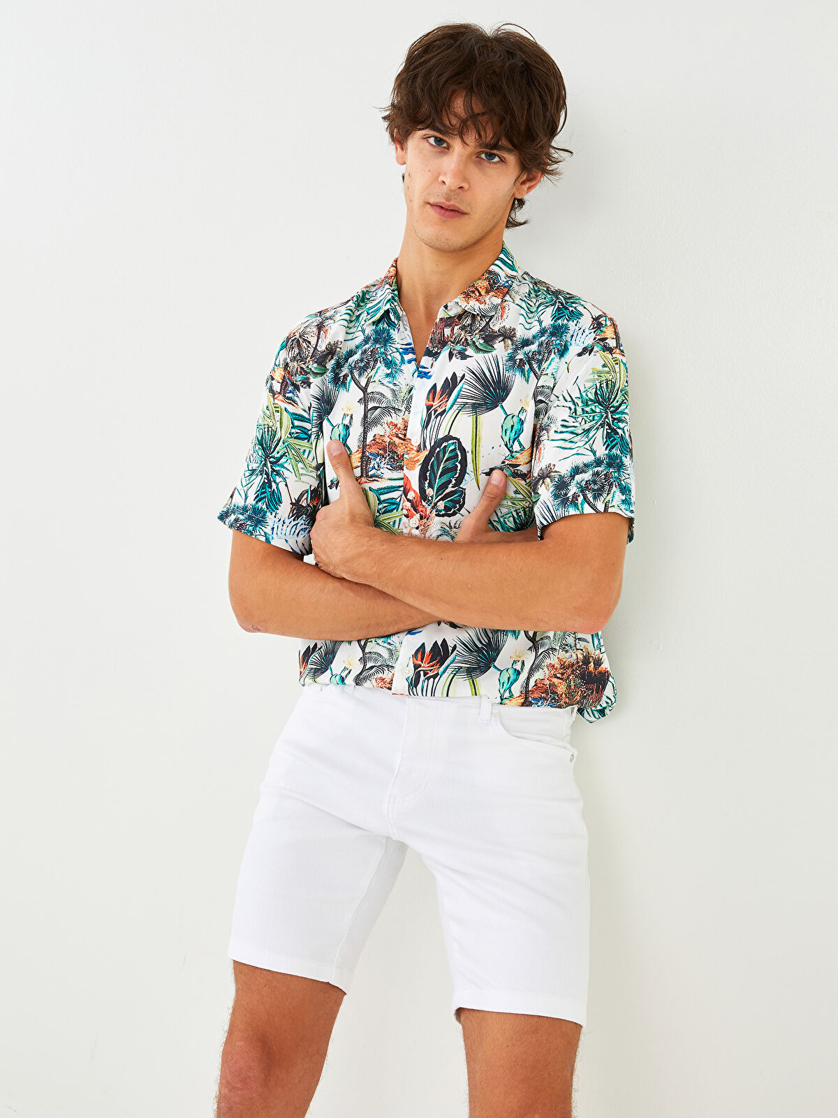 XSIDE Slim Fit Dokulu Erkek Şort XSIDE Slim Fit Dokulu Erkek Şort
