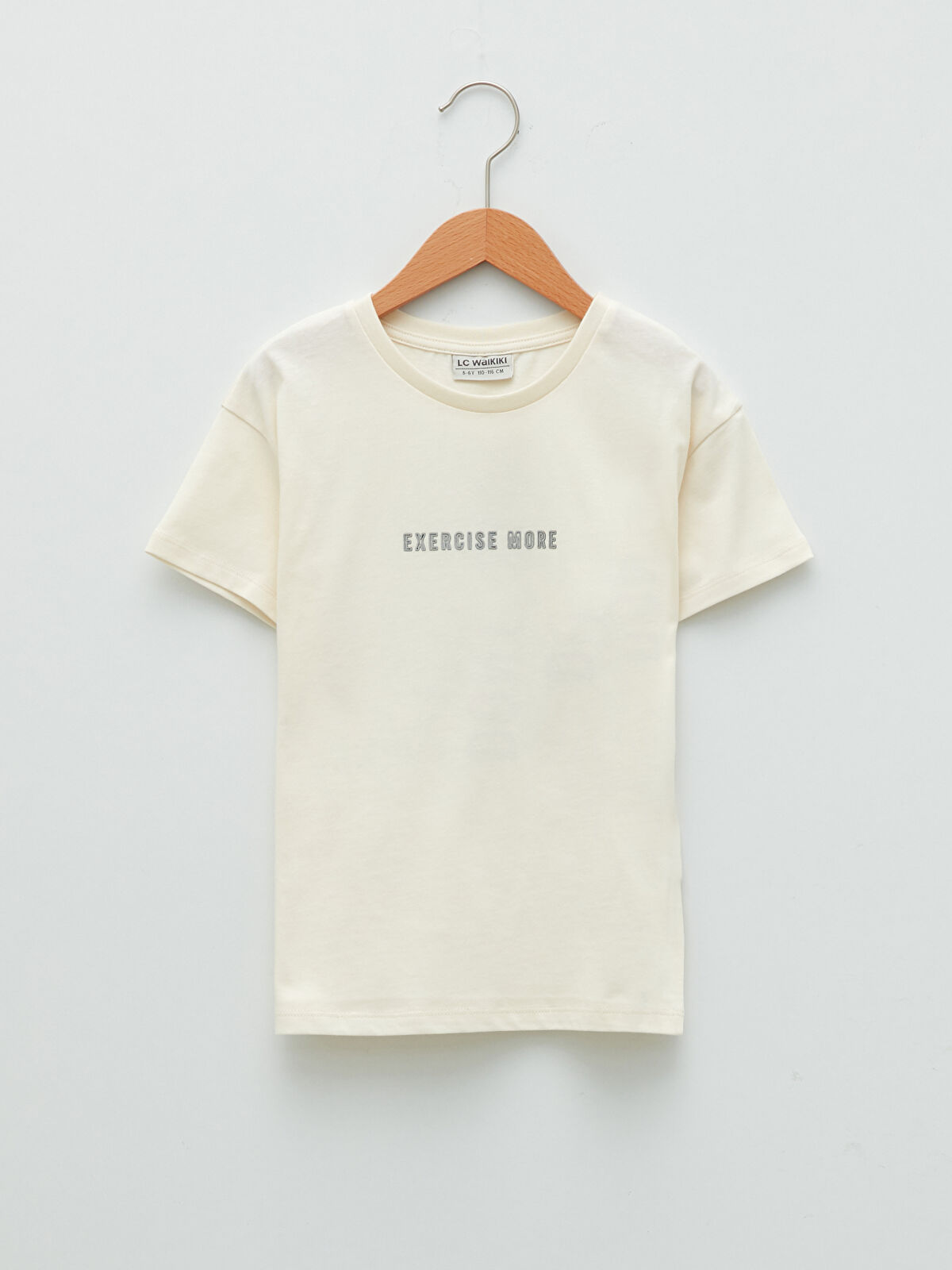 Bisiklet Yaka Baskılı Kısa Kollu Pamuklu Kız Çocuk Tişört Anne Kız Kombini