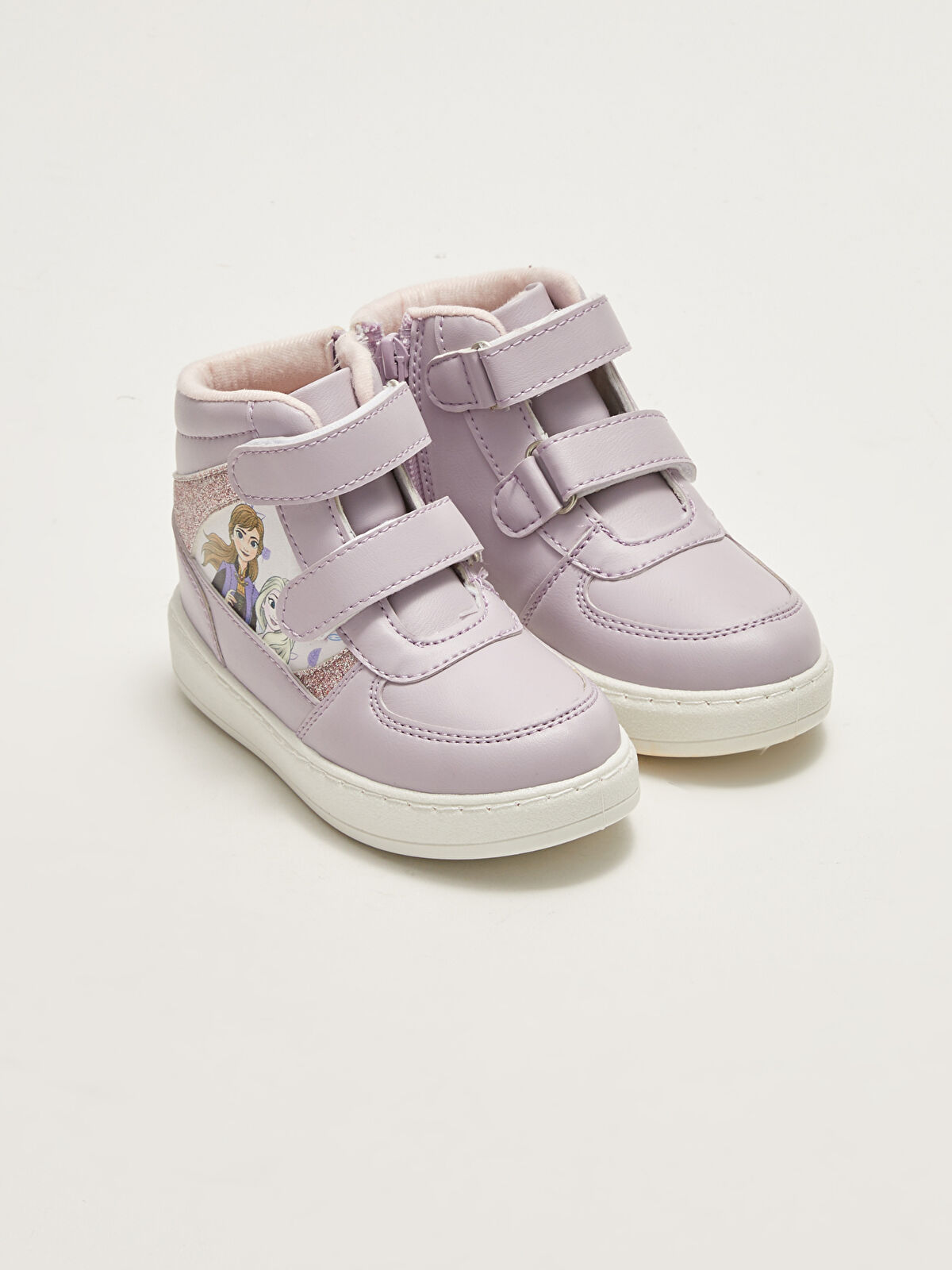 Frozen Lisanslı Cırt Cırt ve Fermuarlı Kız Çocuk Spor Ayakkabı