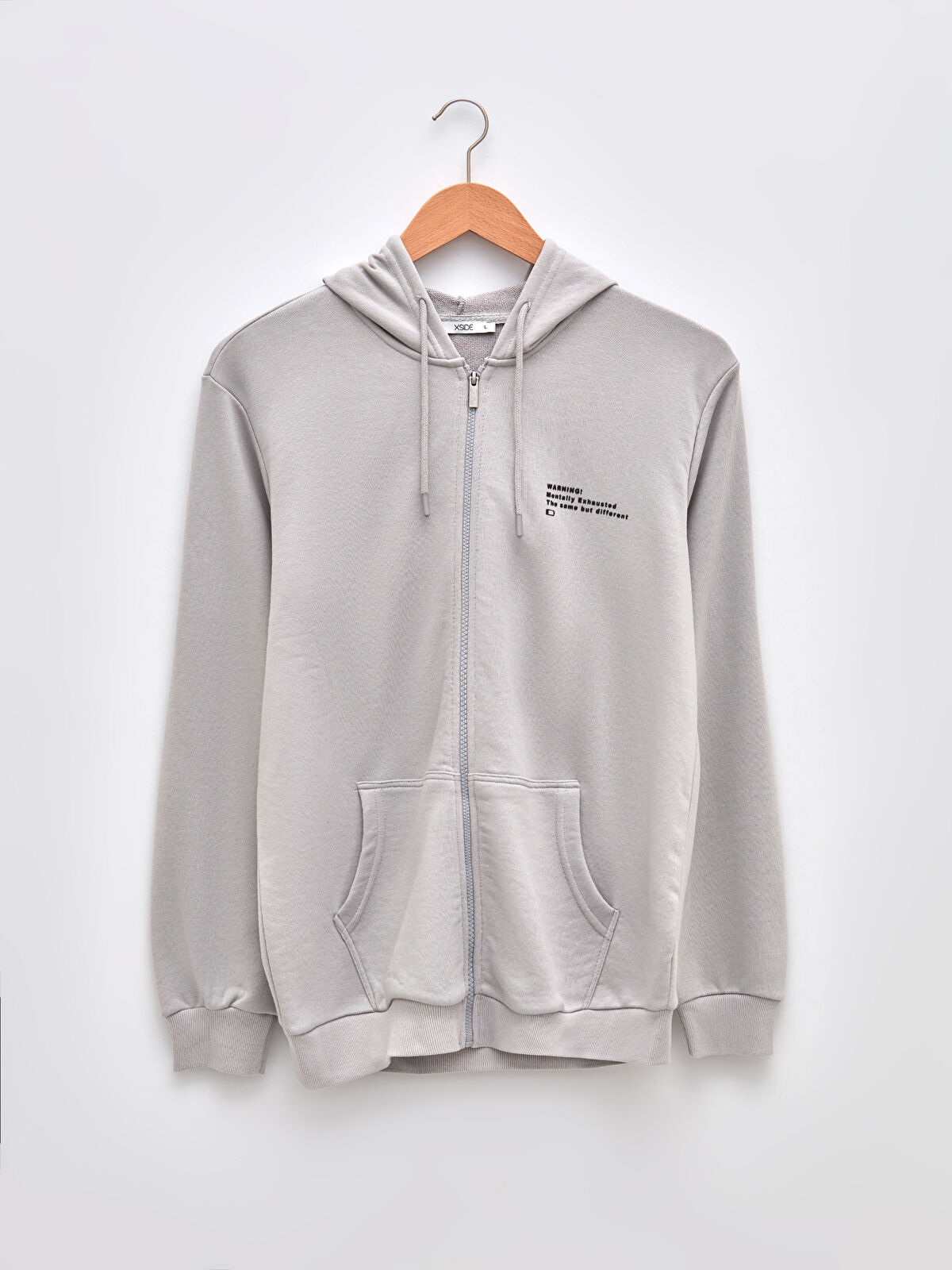 XSIDE Kapüşonlu Uzun Kollu Fermuarlı Erkek Sweatshirt XSIDE Kapüşonlu Uzun Kollu Fermuarlı Erkek Sweatshirt