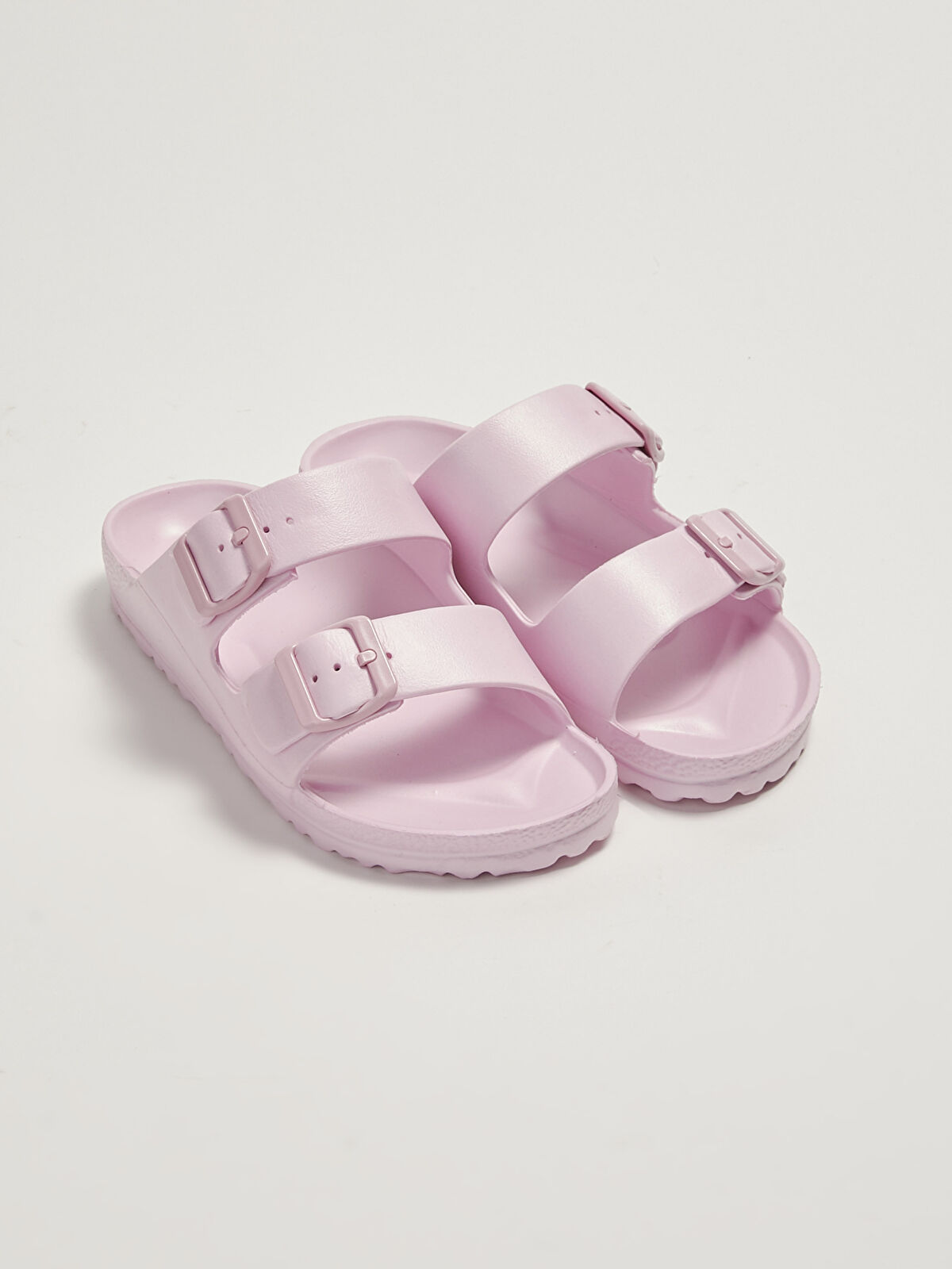 Çift Bantlı Toka Detaylı Kadın Plaj Terliği