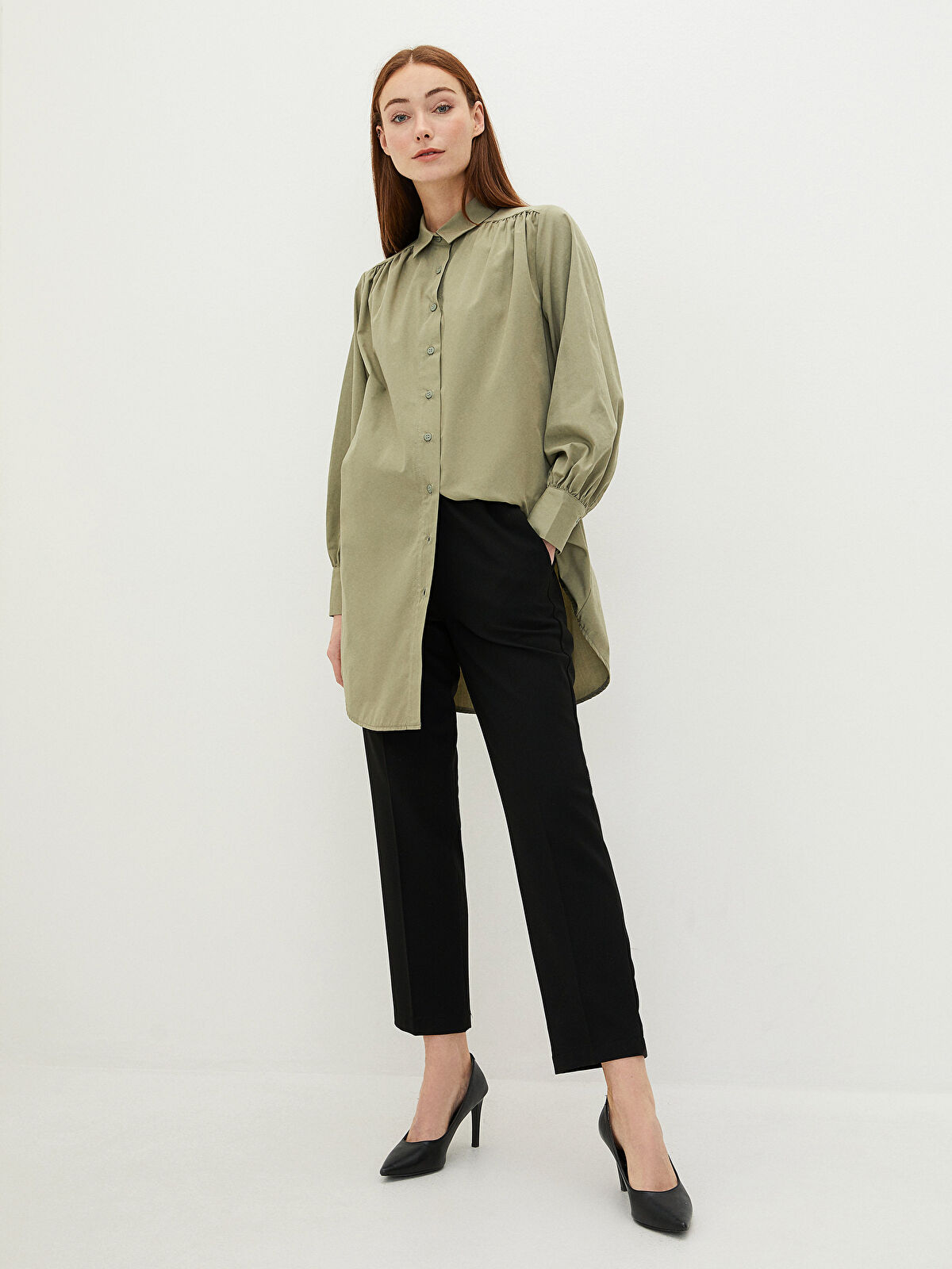 MODEST Beli Lastikli Kadın Harem Pantolon