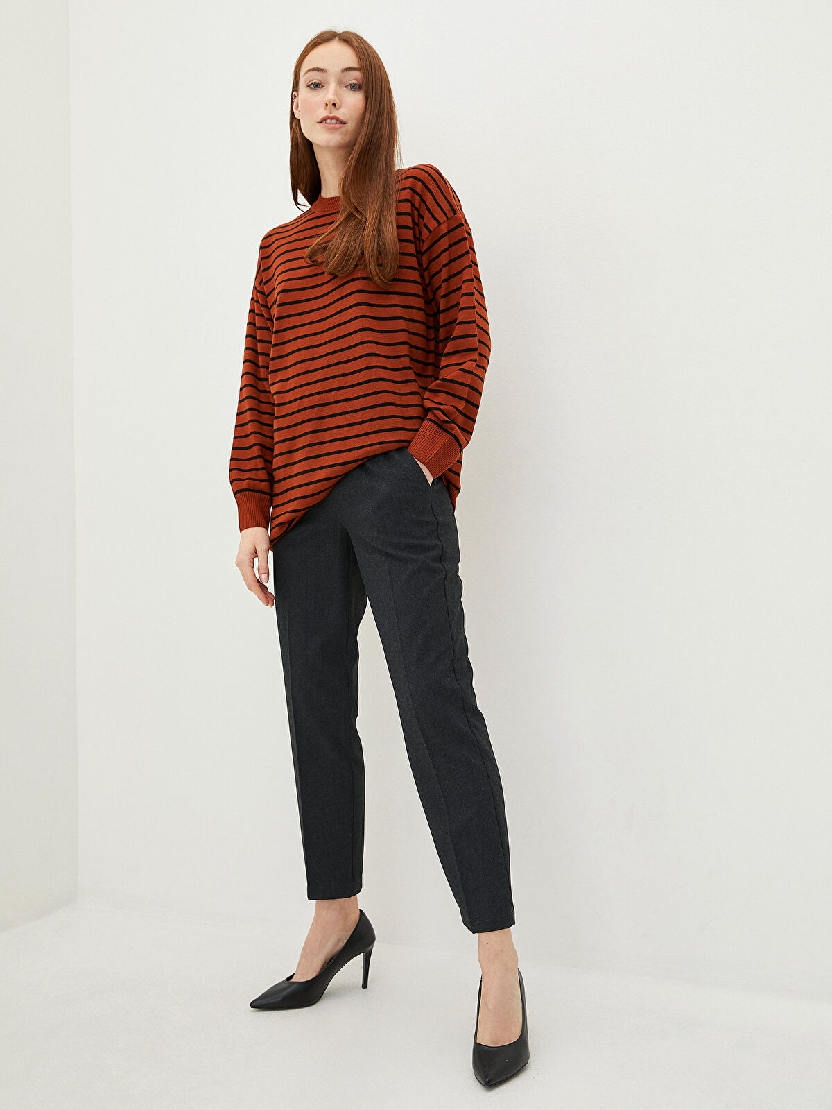 MODEST Beli Lastikli Kadın Harem Pantolon