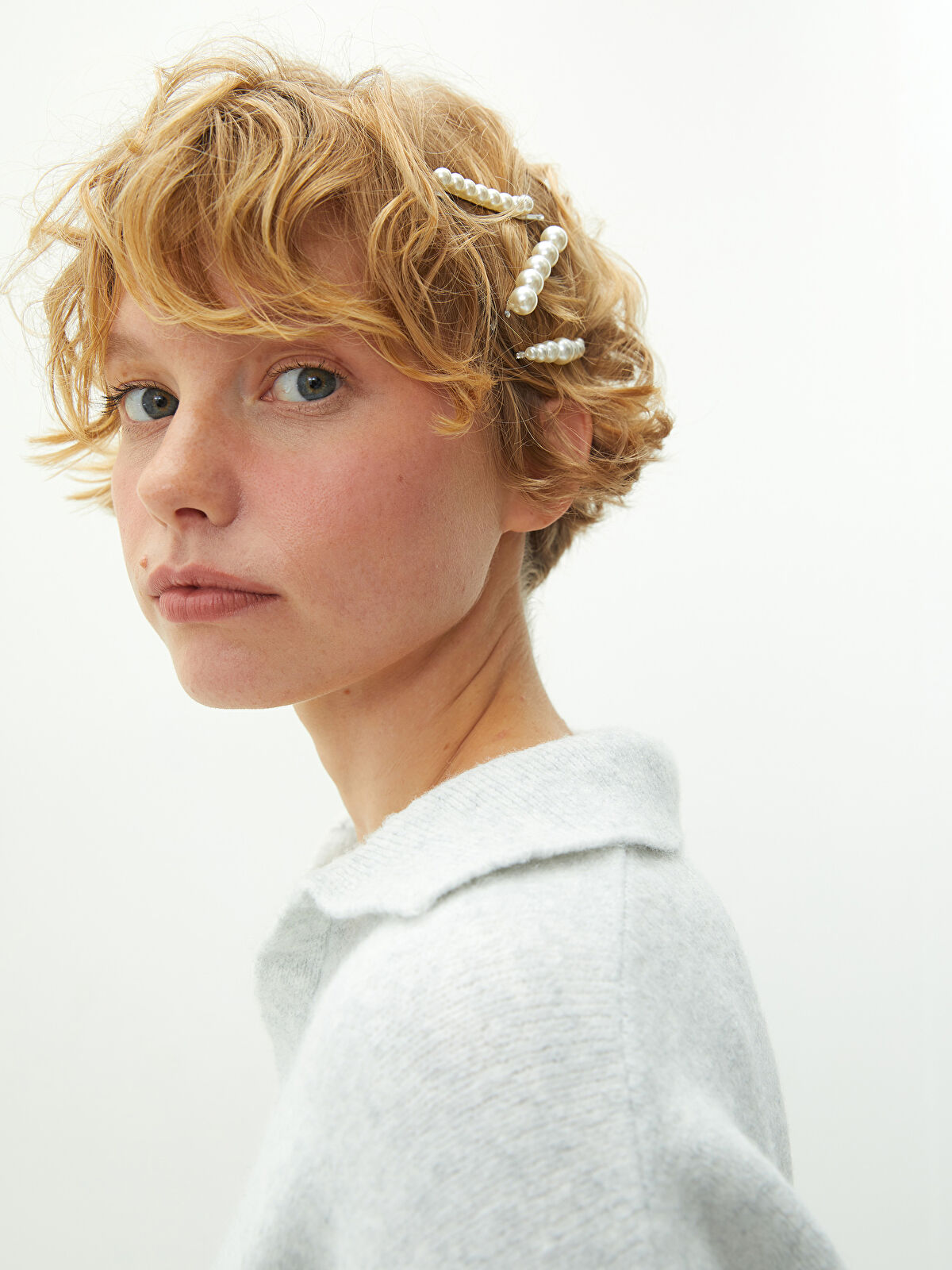 İnci Detaylı Kadın Tel Toka 3'lü