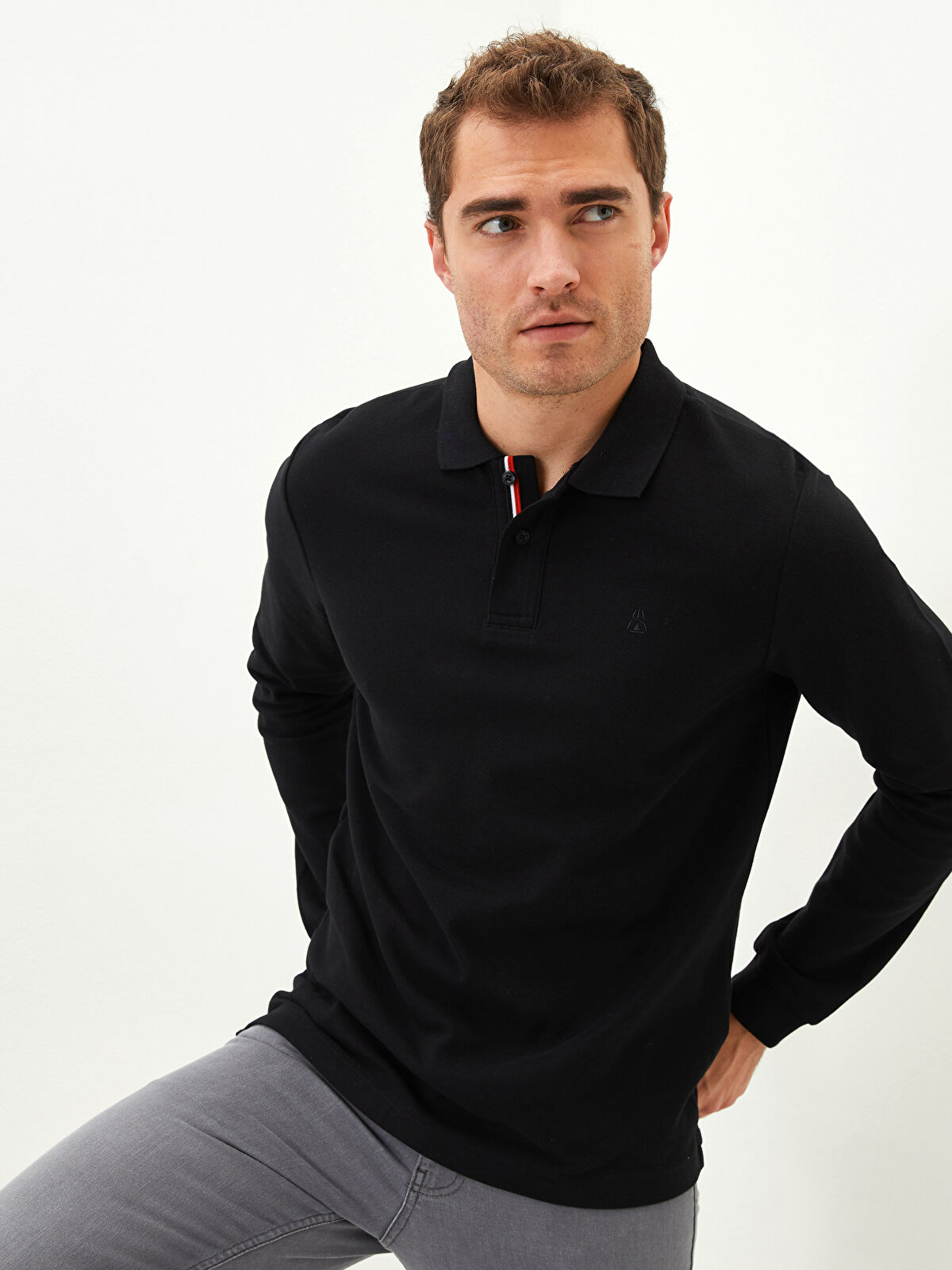 SOUTHBLUE Polo Yaka Uzun Kollu Erkek Tişört