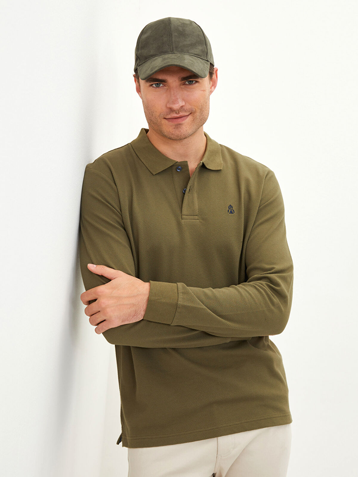 SOUTHBLUE Polo Yaka Uzun Kollu Erkek Sweatshirt