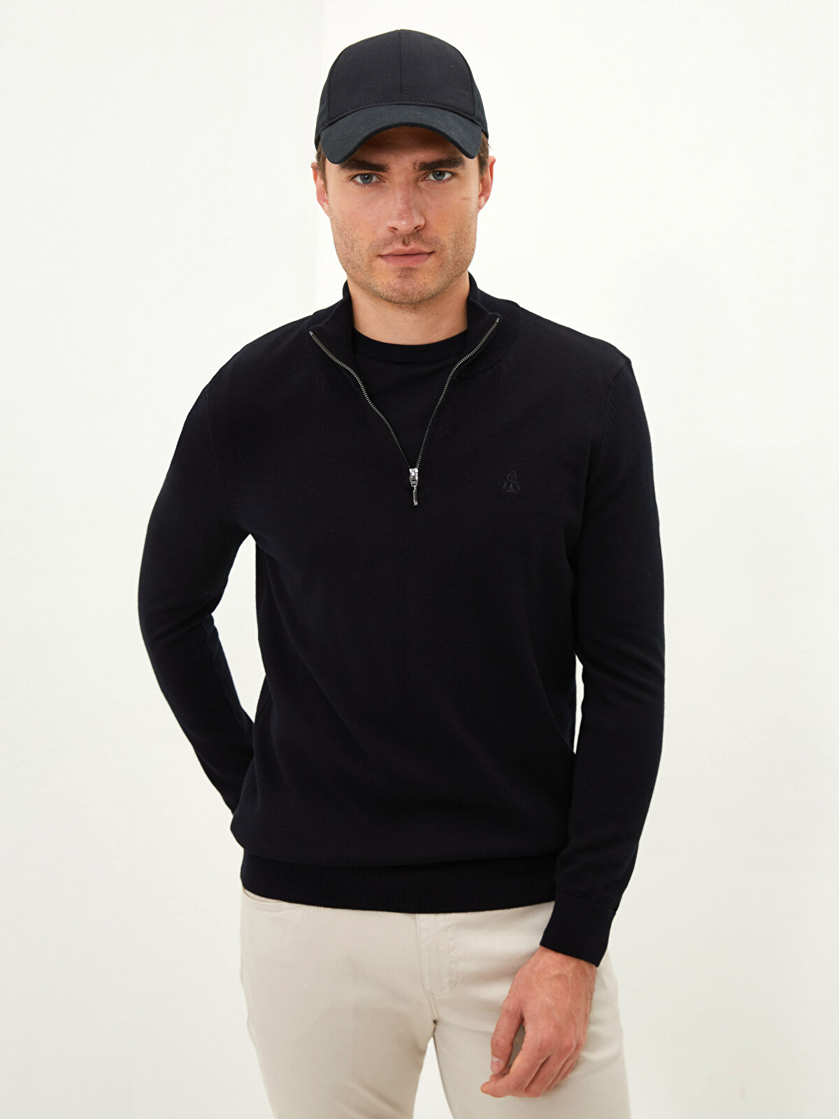 SOUTHBLUE Fermuarlı Dik Yaka Uzun Kollu Erkek Sweatshirt