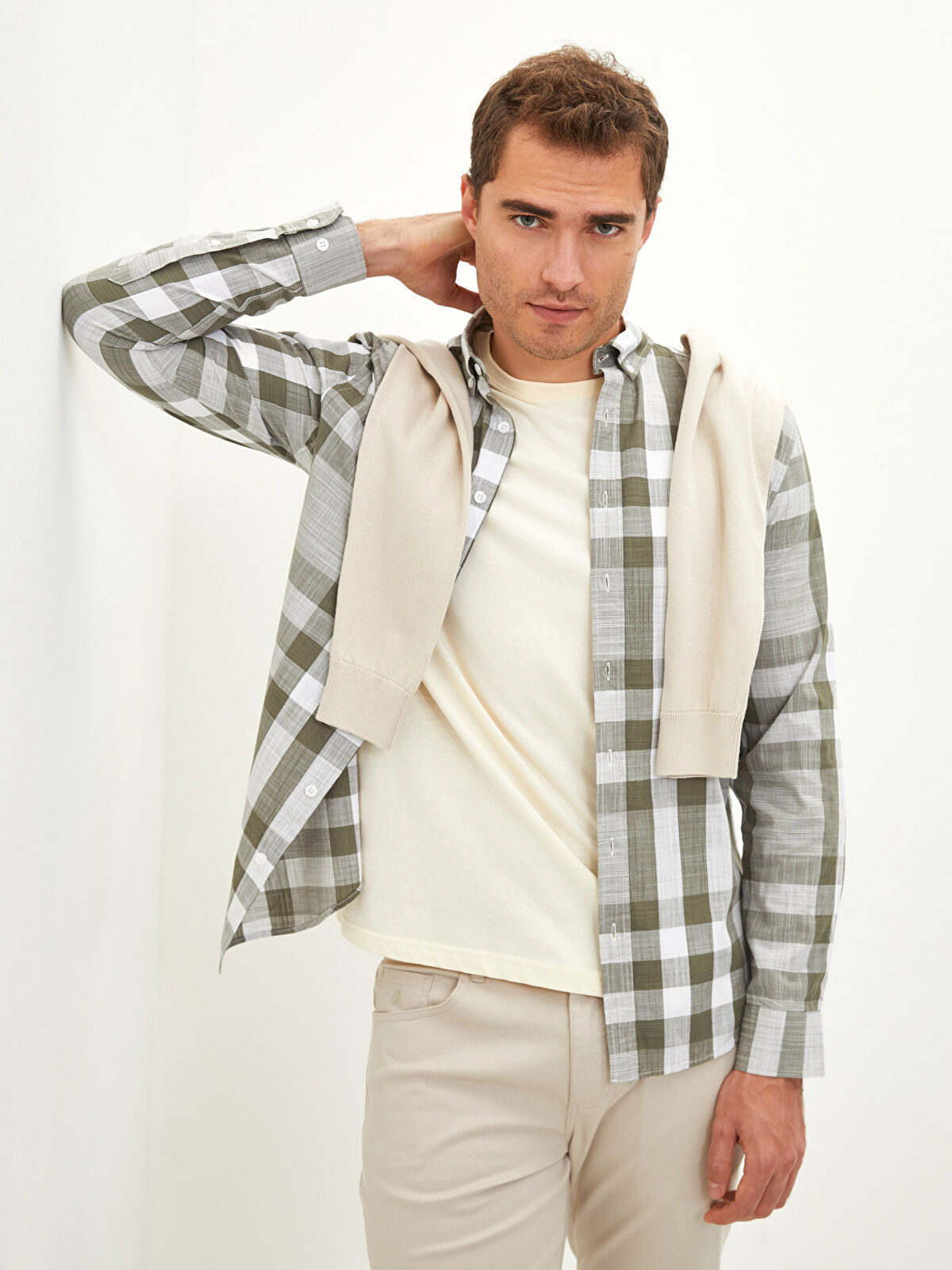 SOUTHBLUE Regular Fit Uzun Kollu Ekose Erkek Gömlek