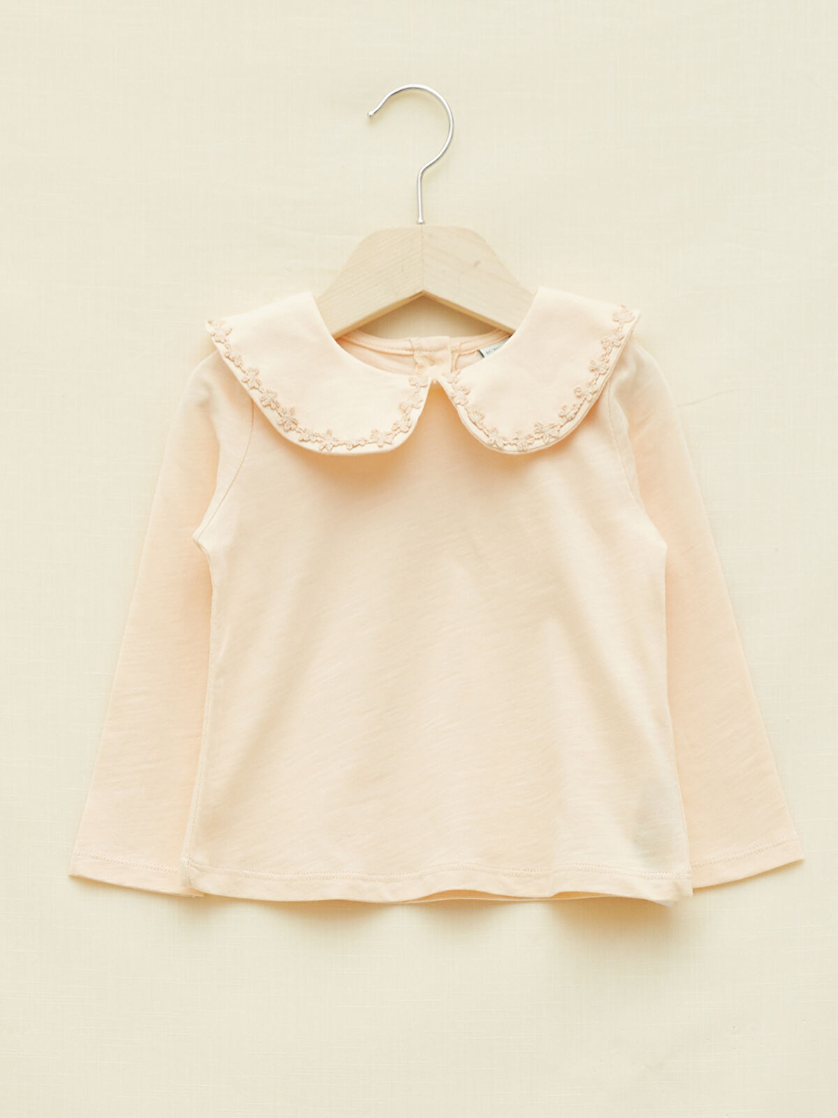 LCW GREEN Bebe Yaka Uzun Kollu Basic Organik Pamuklu Kız Bebek Tişört LCW GREEN Bebe Yaka Uzun Kollu Basic Organik Pamuklu Kız Bebek Tişört