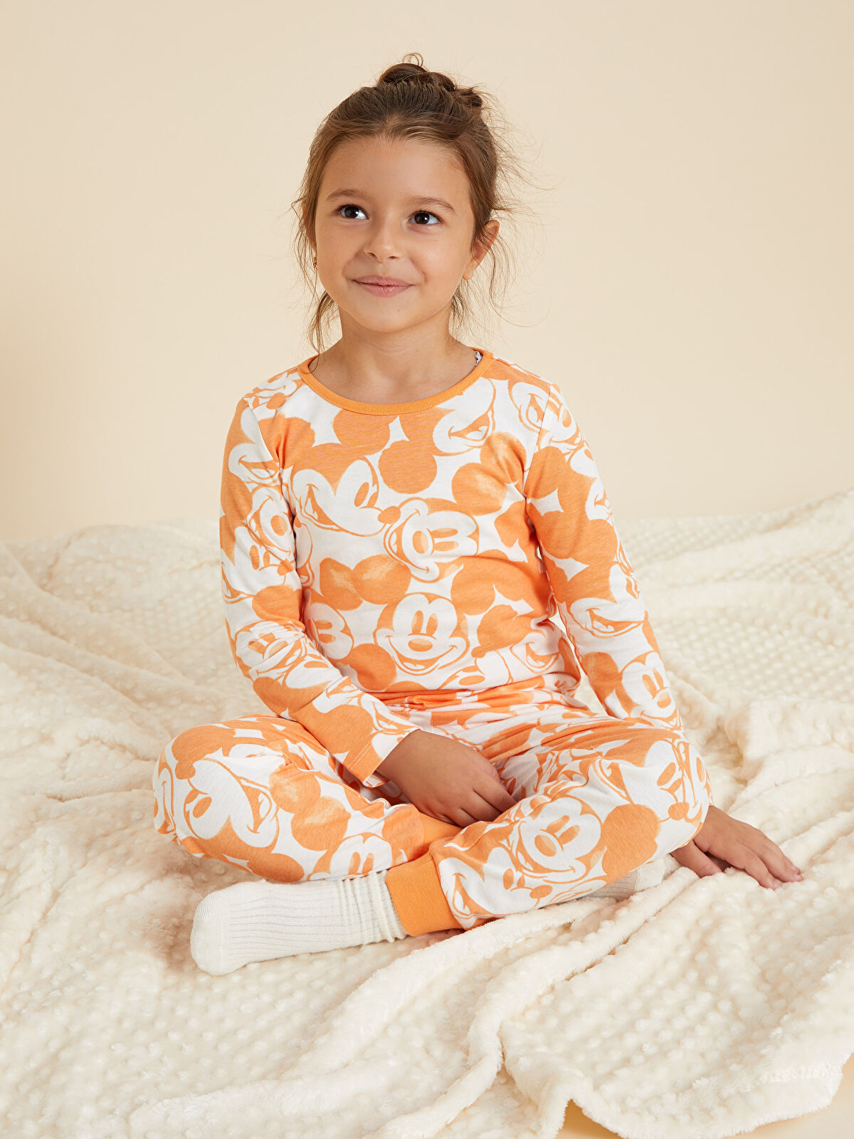 Mickey Mouse Kardeş Ürünler Kız Çocuk Pijama Takımı