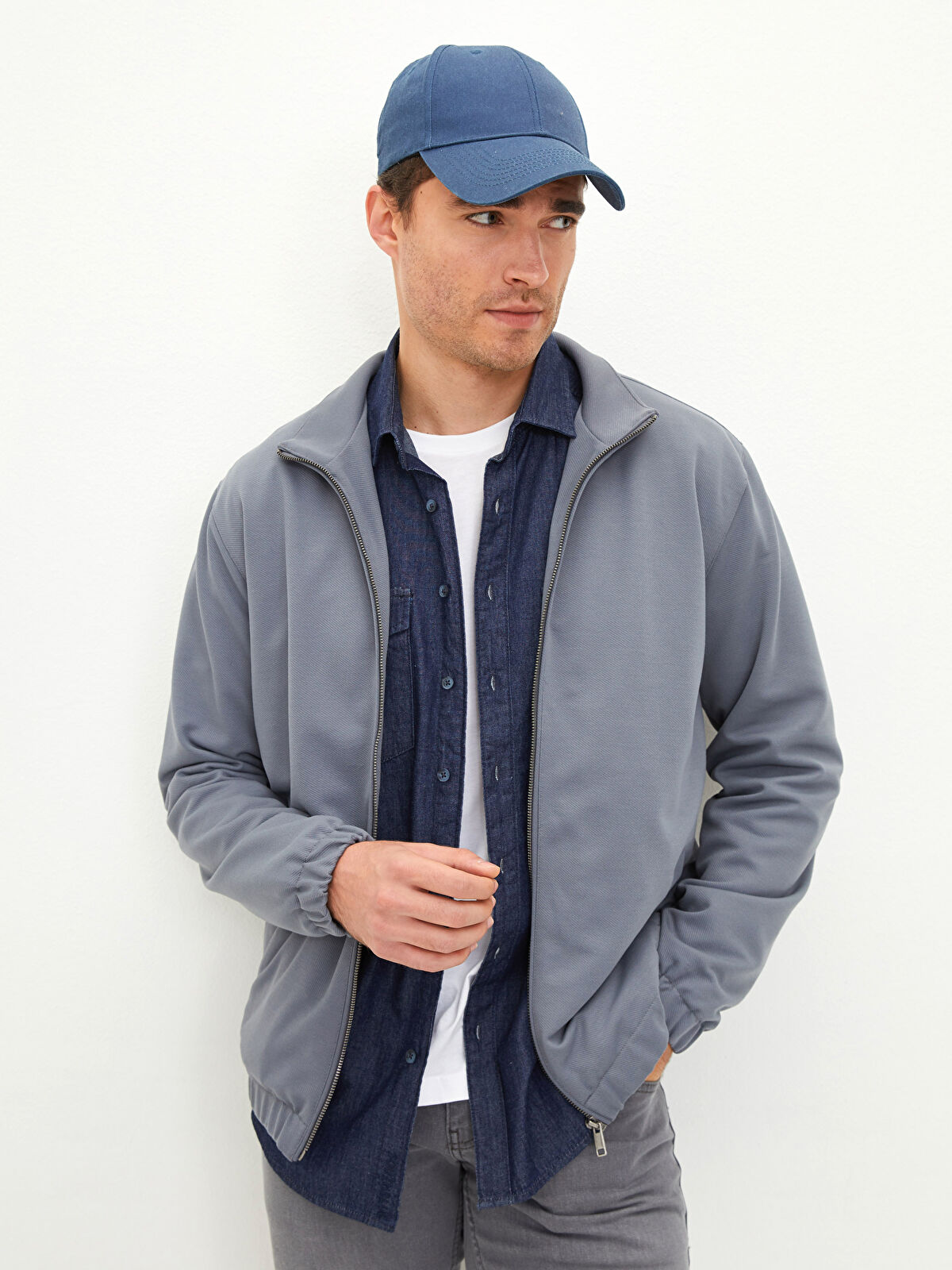 SOUTHBLUE Standart Kalıp Dik Yaka Erkek Mont