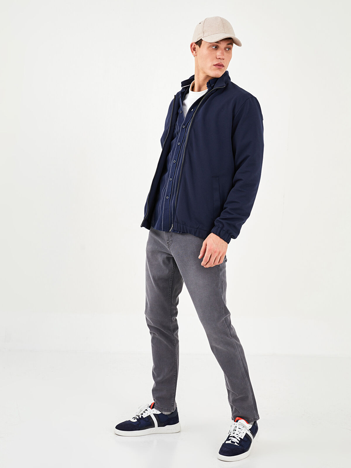 SOUTHBLUE Standart Kalıp Dik Yaka Erkek Mont