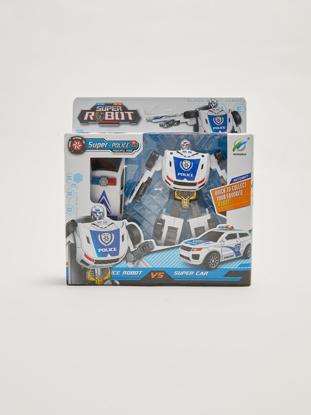 Polis Arabasına Dönüşebilen Oyuncak Robot