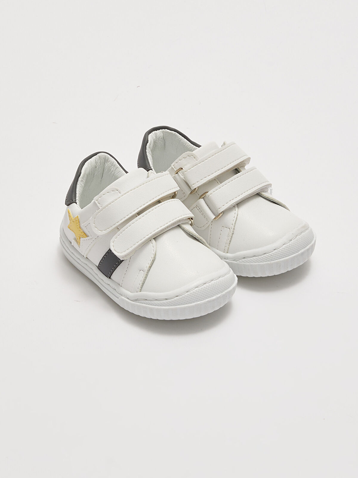 İçi Deri Astarlı Cırt Cırtlı Erkek Bebek İlk Adım Ayakkabısı