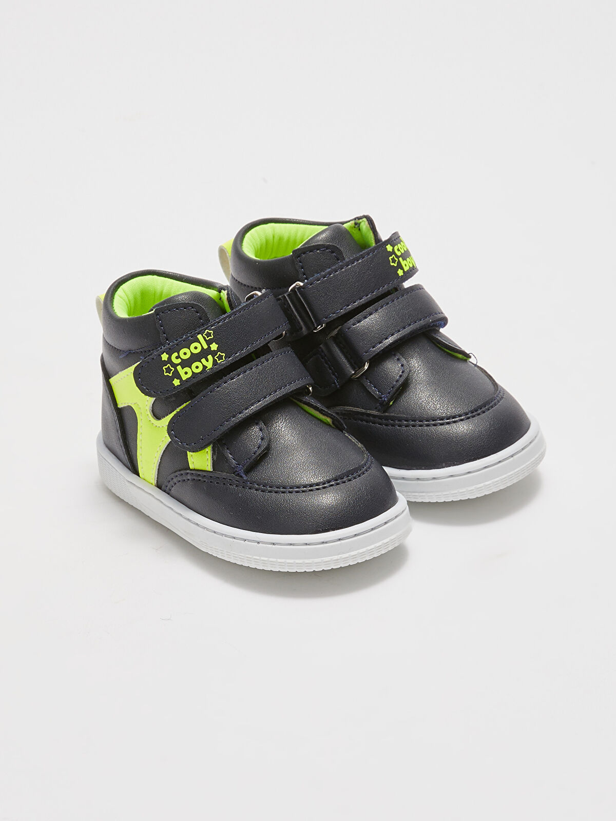 Baskılı Cırt Cırtlı Erkek Bebek İlk Adım Ayakkabısı