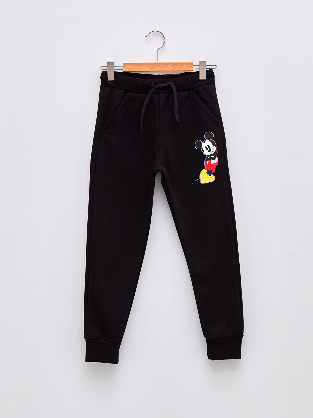 Beli Lastikli Mickey Mouse Baskılı Erkek Çocuk Jogger Eşofman Altı