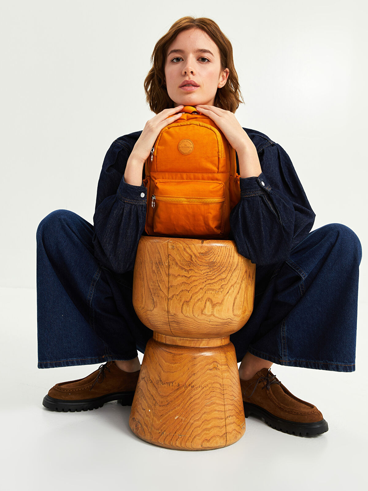 Paraşüt Kumaş Kadın Sırt Çantası